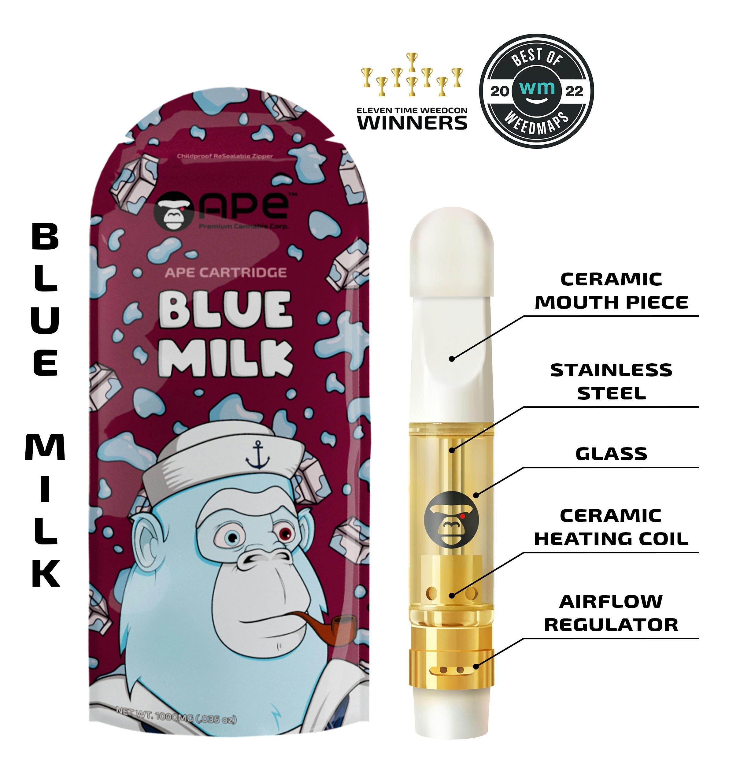 BLUE MILK — Sauce Cart 1000 mg. - APE Premium Cannabis Corp