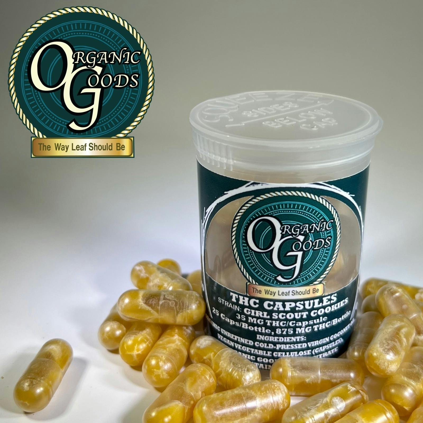 Organic Goods Organic Goods THC Capsules Girl Scout Cookies 35 MG ...