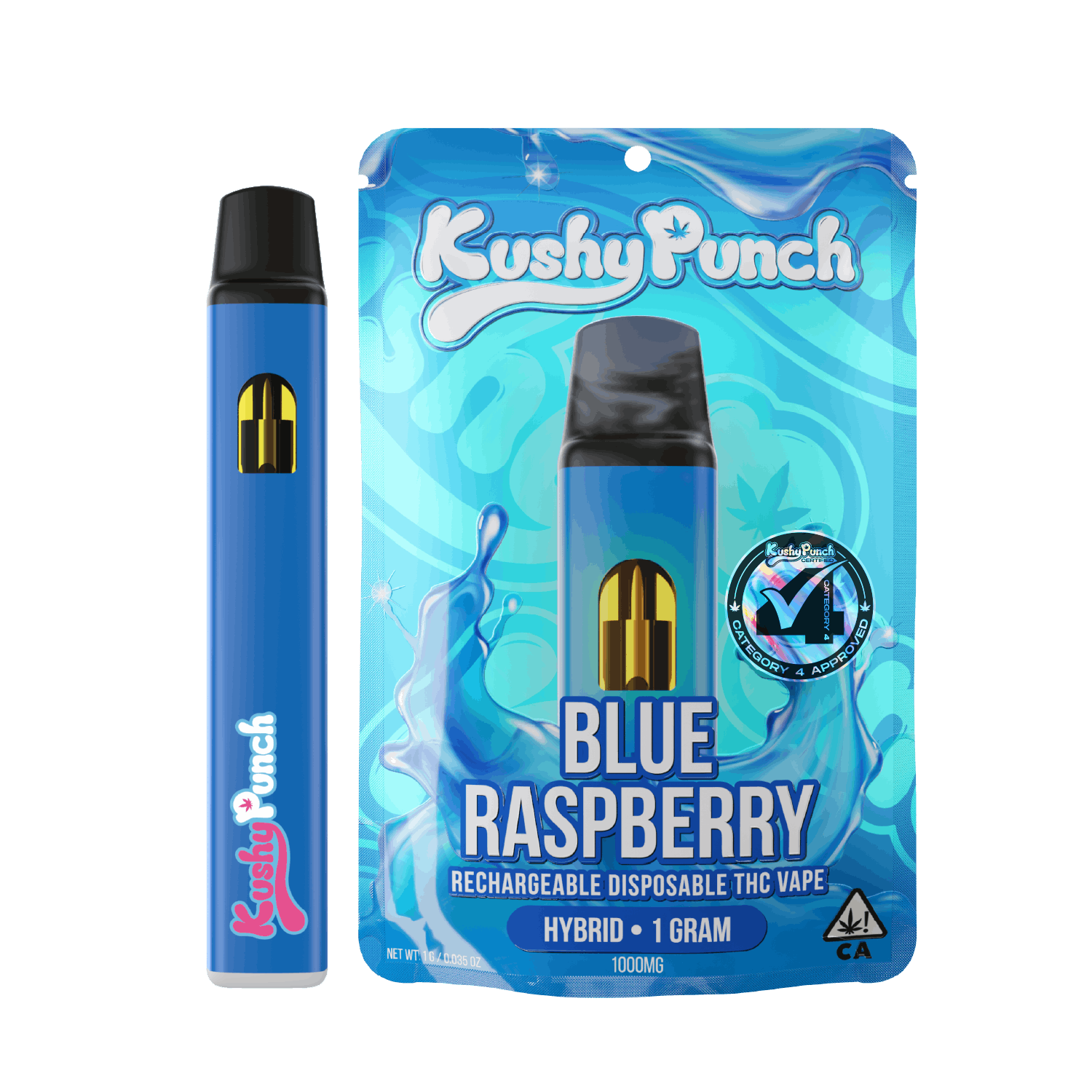 1G Kushy Punch Vape - Blue Raspberry - STIIIZY NoHo | Weedmaps