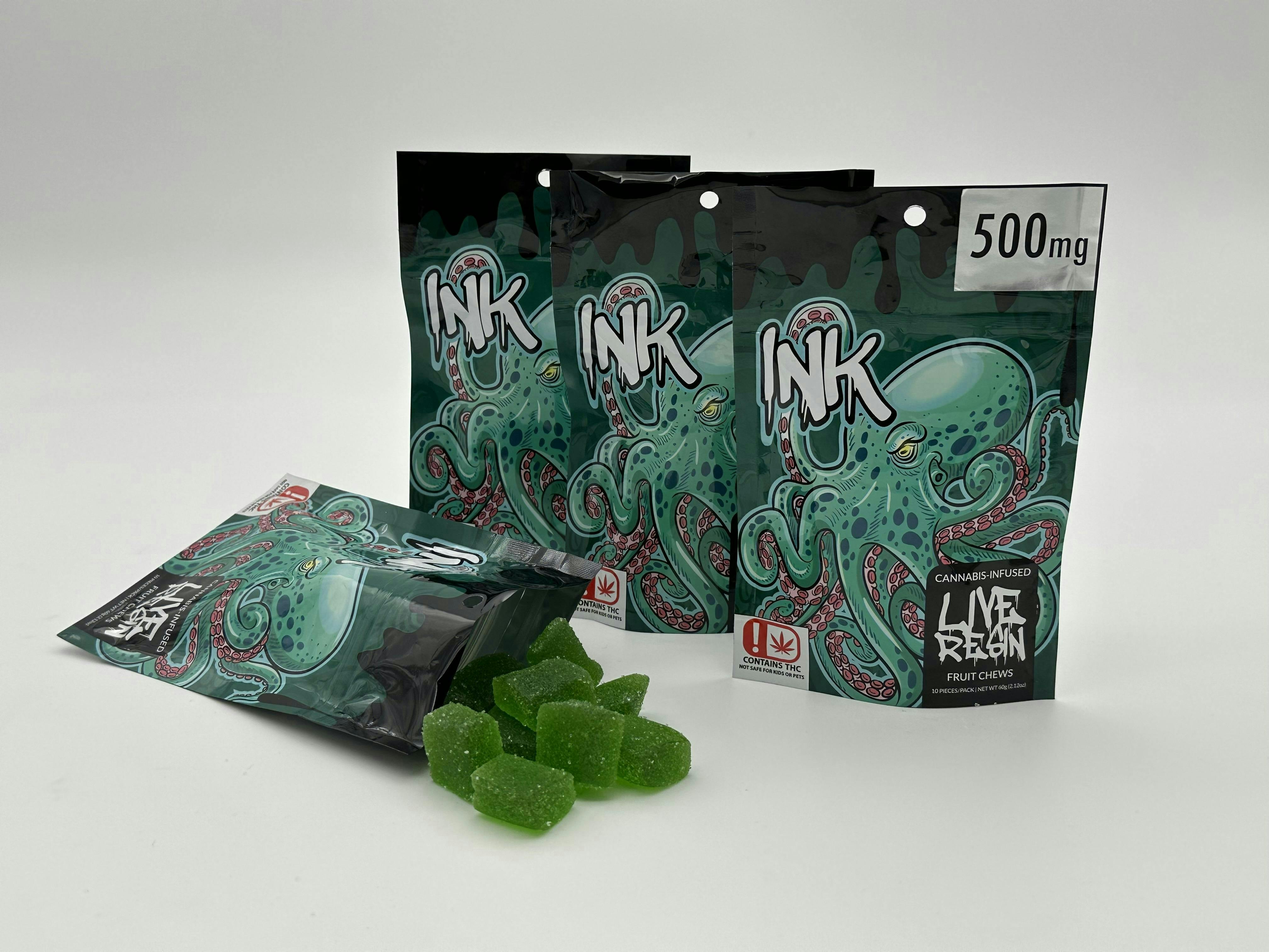 INK Live Resin Edibles Green Apple - 500mg - Boro Family Farms