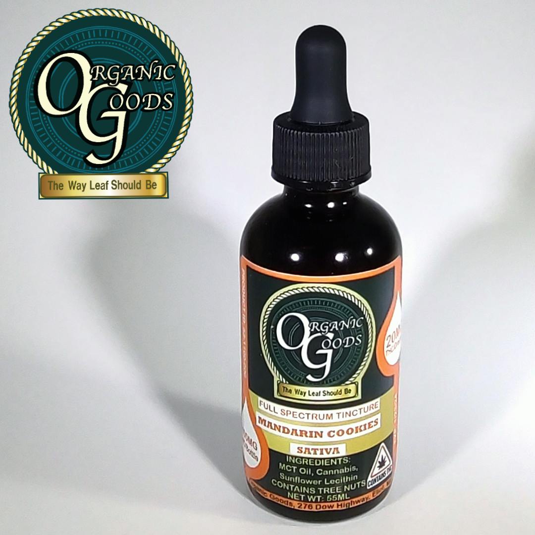 Organic Goods Tincture THC Full Spectrum Mandarin Cookies 1100 MG ...