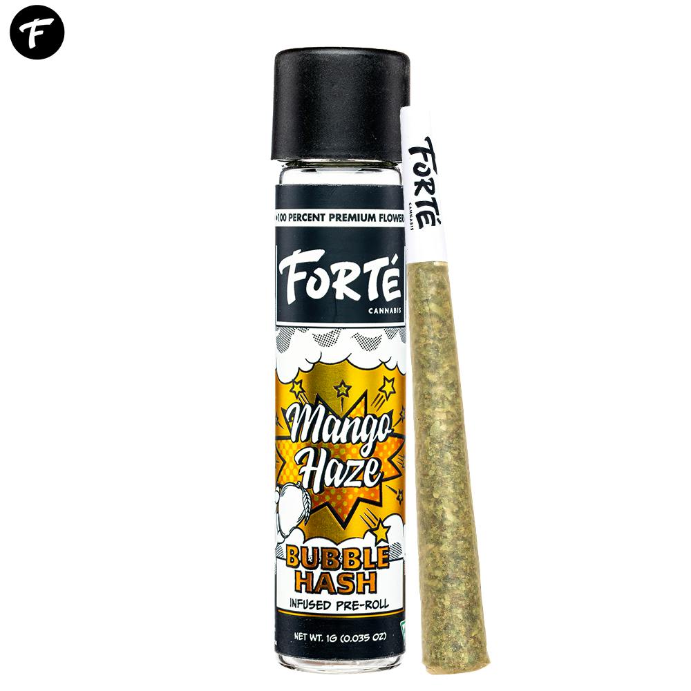 1G Mango Haze Bubble Hash Infused Pre-Roll - Forte Cannabis