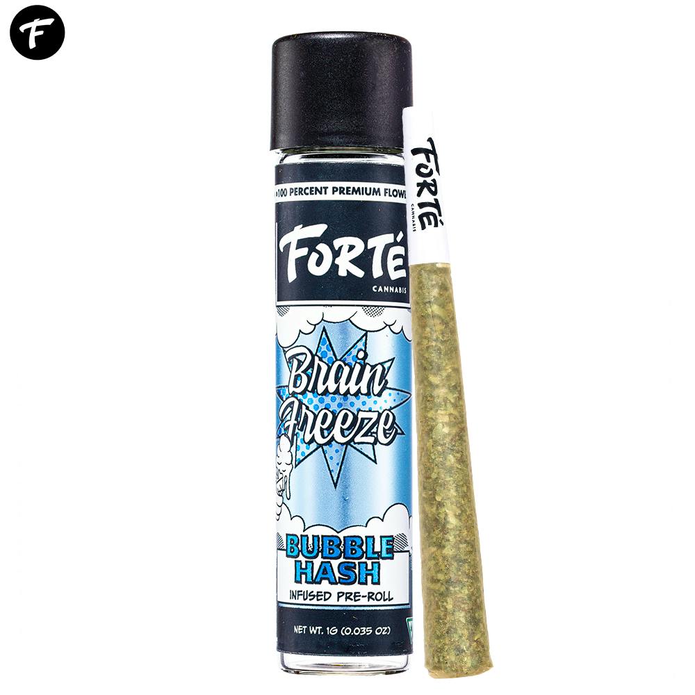 1G Brain Freeze Bubble Hash Infused Pre-Roll - Forte Cannabis