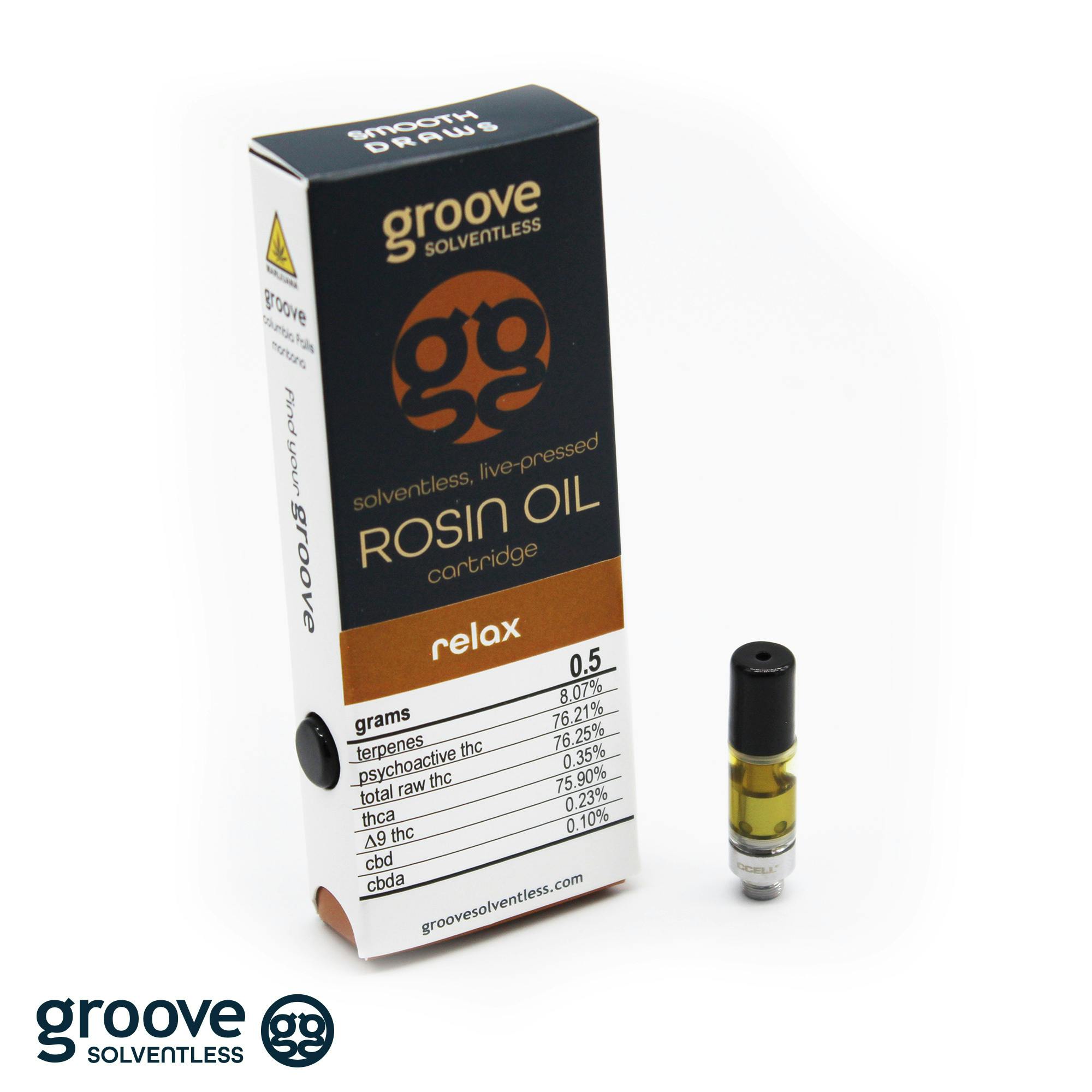 Strawpaya Live Rosin Cartridge .5g - Groove Solventless