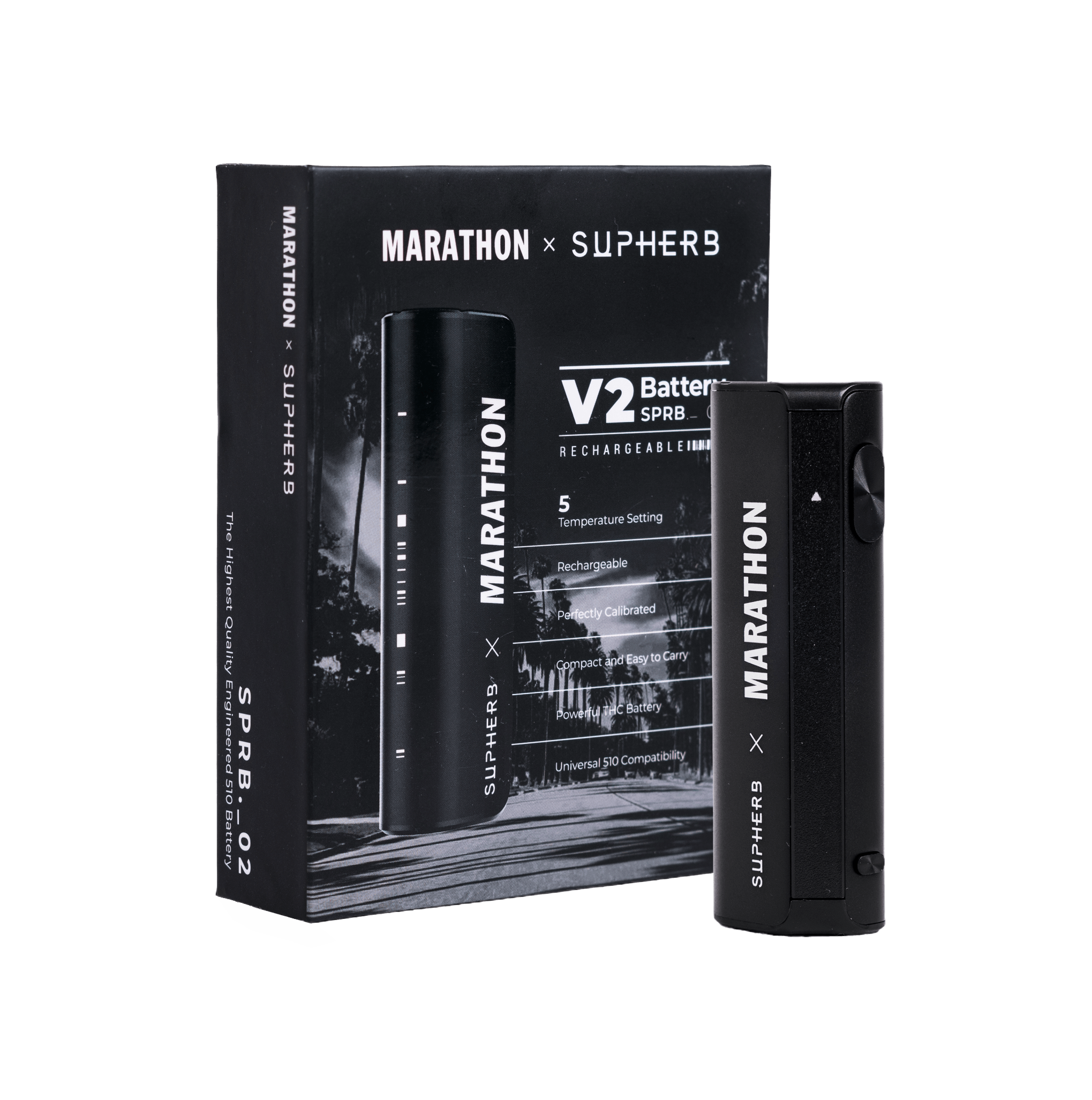 Supherb - x Marathon Battery V2 Black - Supherb Technology