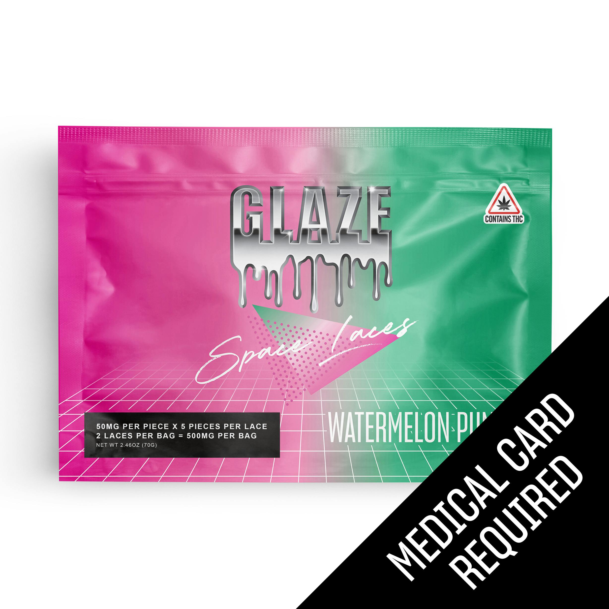 Glaze | Watermelon Punch Space Laces | 500mg (MED) - Glaze