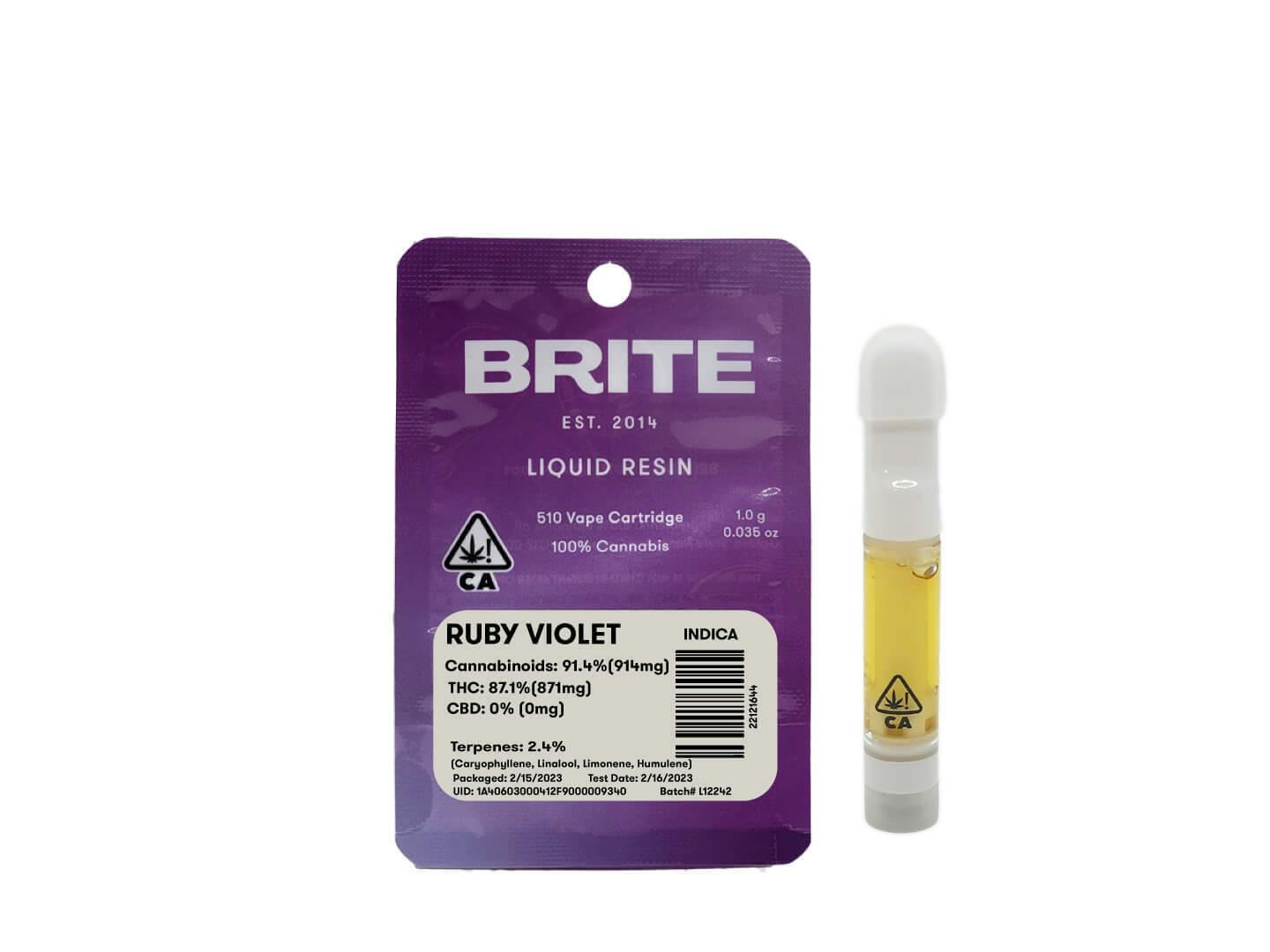 Brite - |CART| Liquid Resin (1.0 g) 510 Cartridge - I - Ruby Violet ...