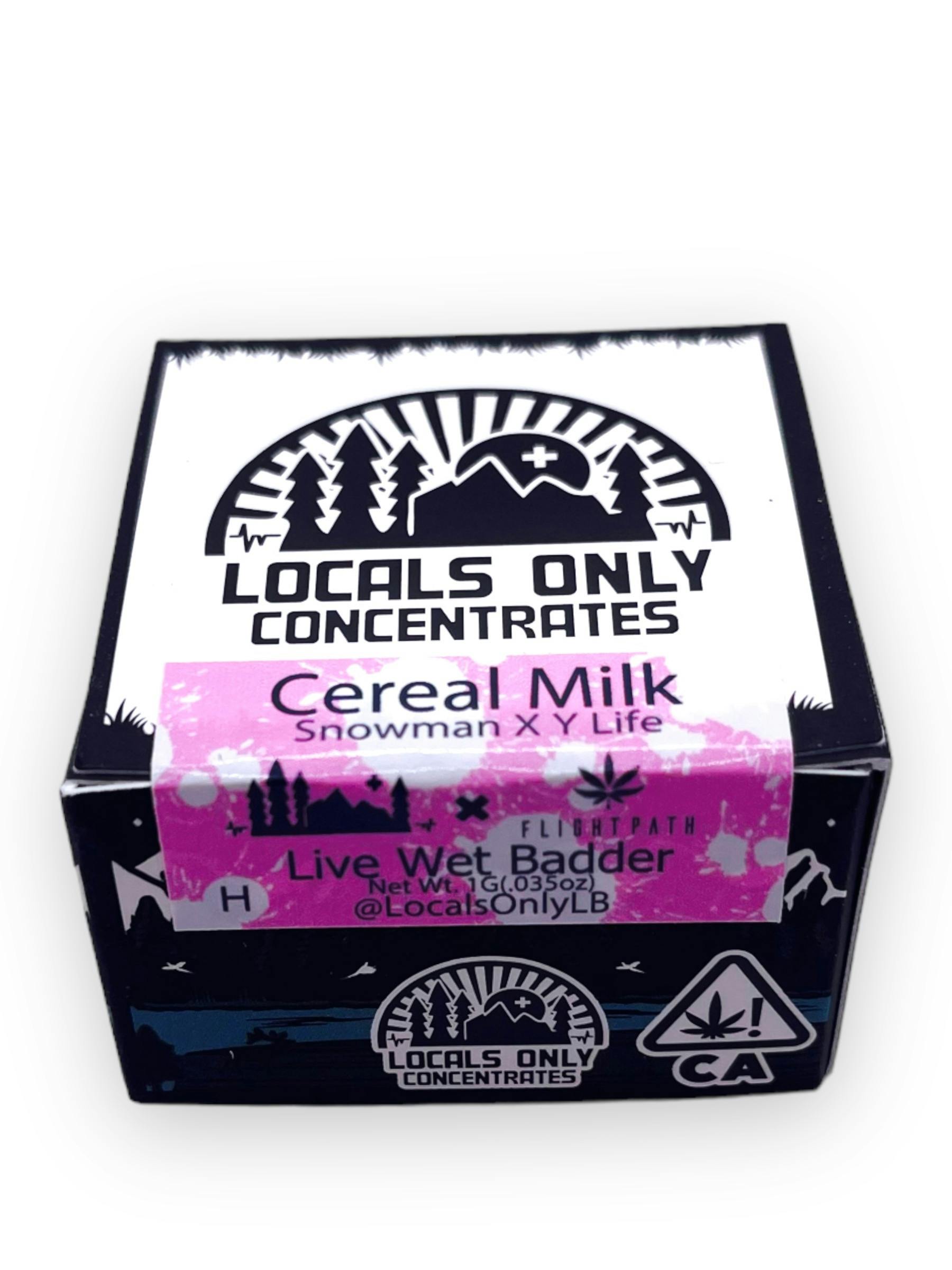 Locals Only Concentrates Cereal Milk Live Wet Badder | Weedmaps