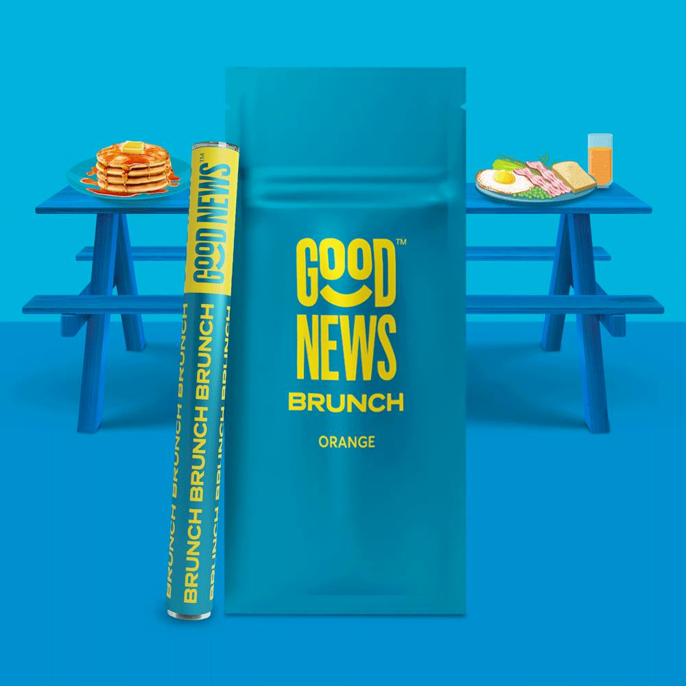 Brunch Orange | Hybrid Disposable Vape Pen [500mg] (FL) - Good News