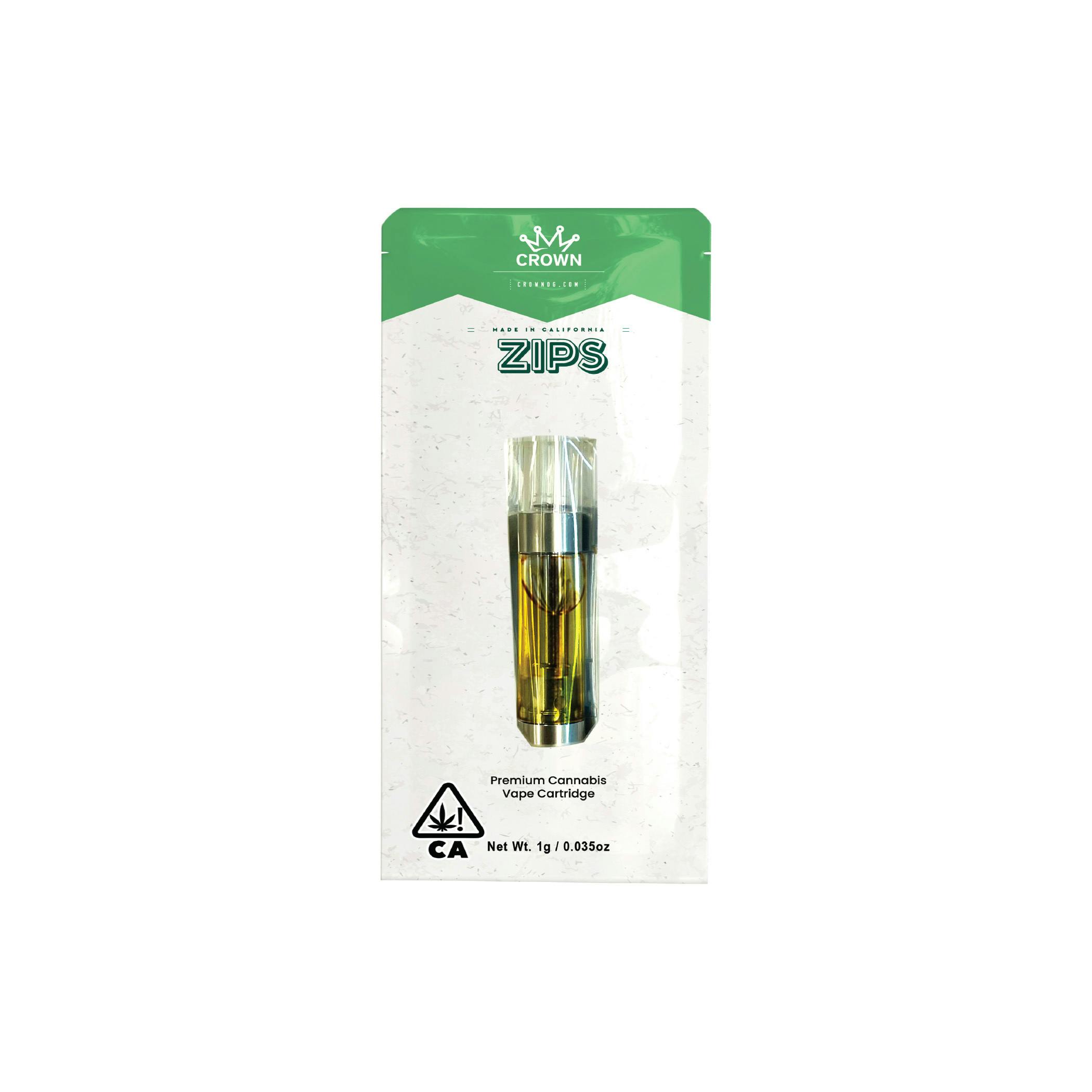 Crown Genetics Zips by Crown White Buffalo Vape Cartridge | Weedmaps