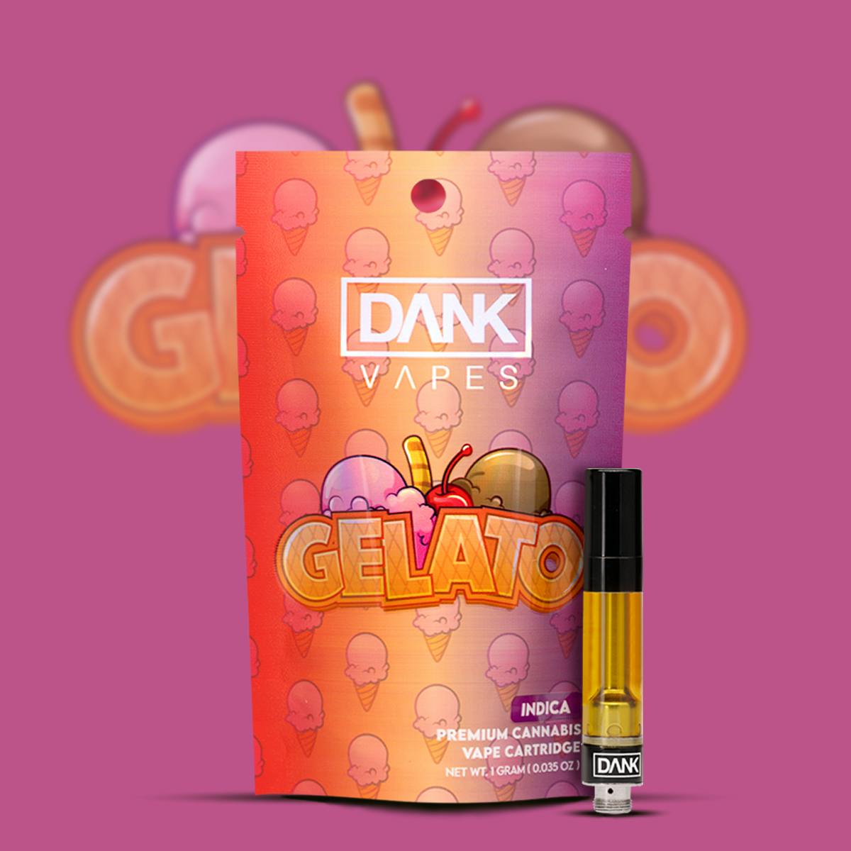GELATO - 1G PREMIUM VAPE CARTRIDGE - DANK