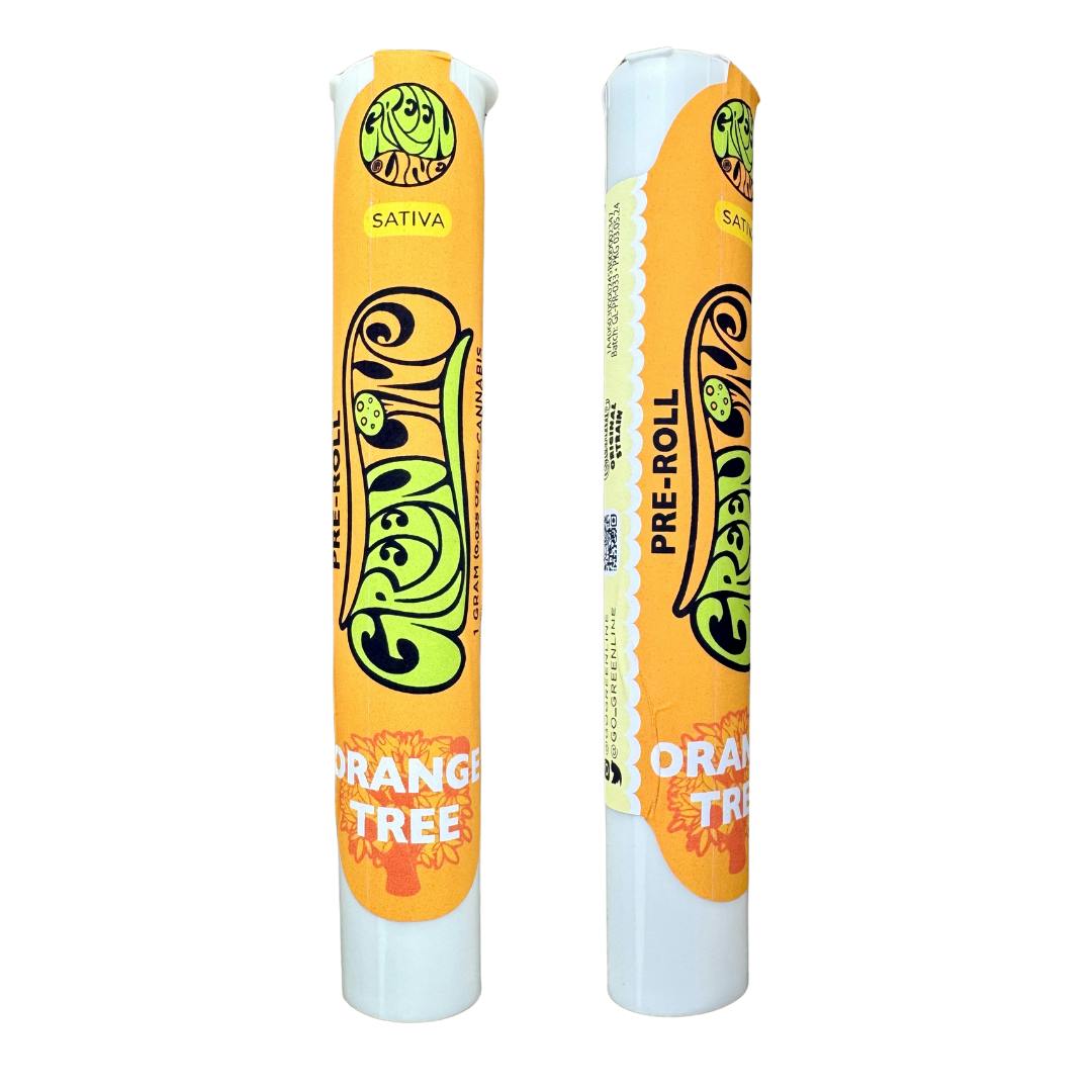 Orange Tree - 100% Indoor Flower Pre-Roll - 1G - Greenline