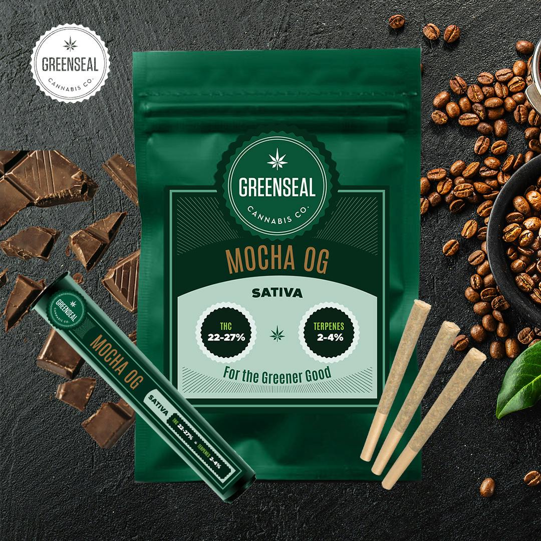 Mocha OG - 3x0.5g Pre-Rolls - Northwest Territories - GreenSeal Cannabis Co