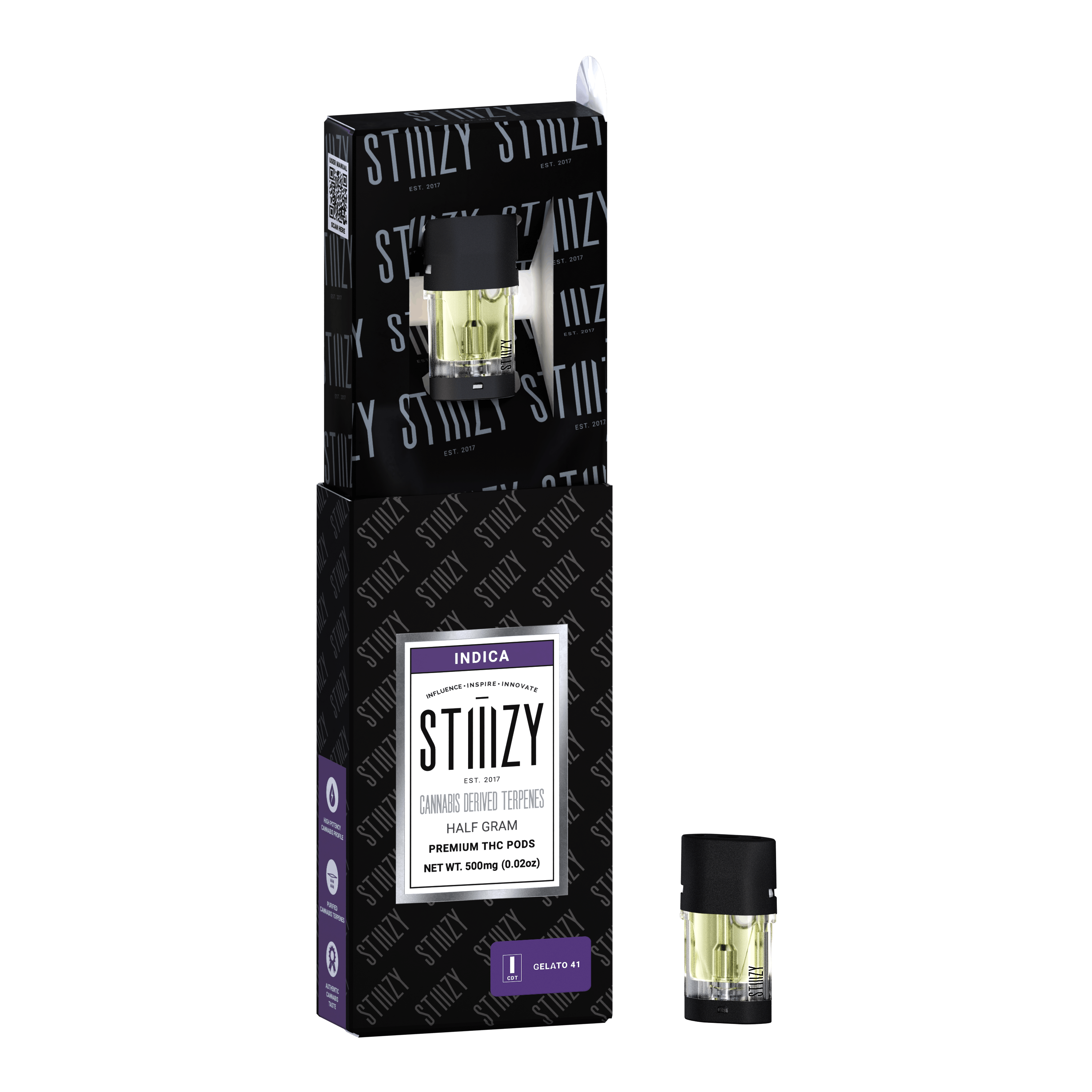 GELATO 41 - CANNABIS DERIVED TERPENES POD .5G - IL - STIIIZY GELATO 41 - CANNABIS DERIVED TERPENES POD .5G - IL - STIIIZY