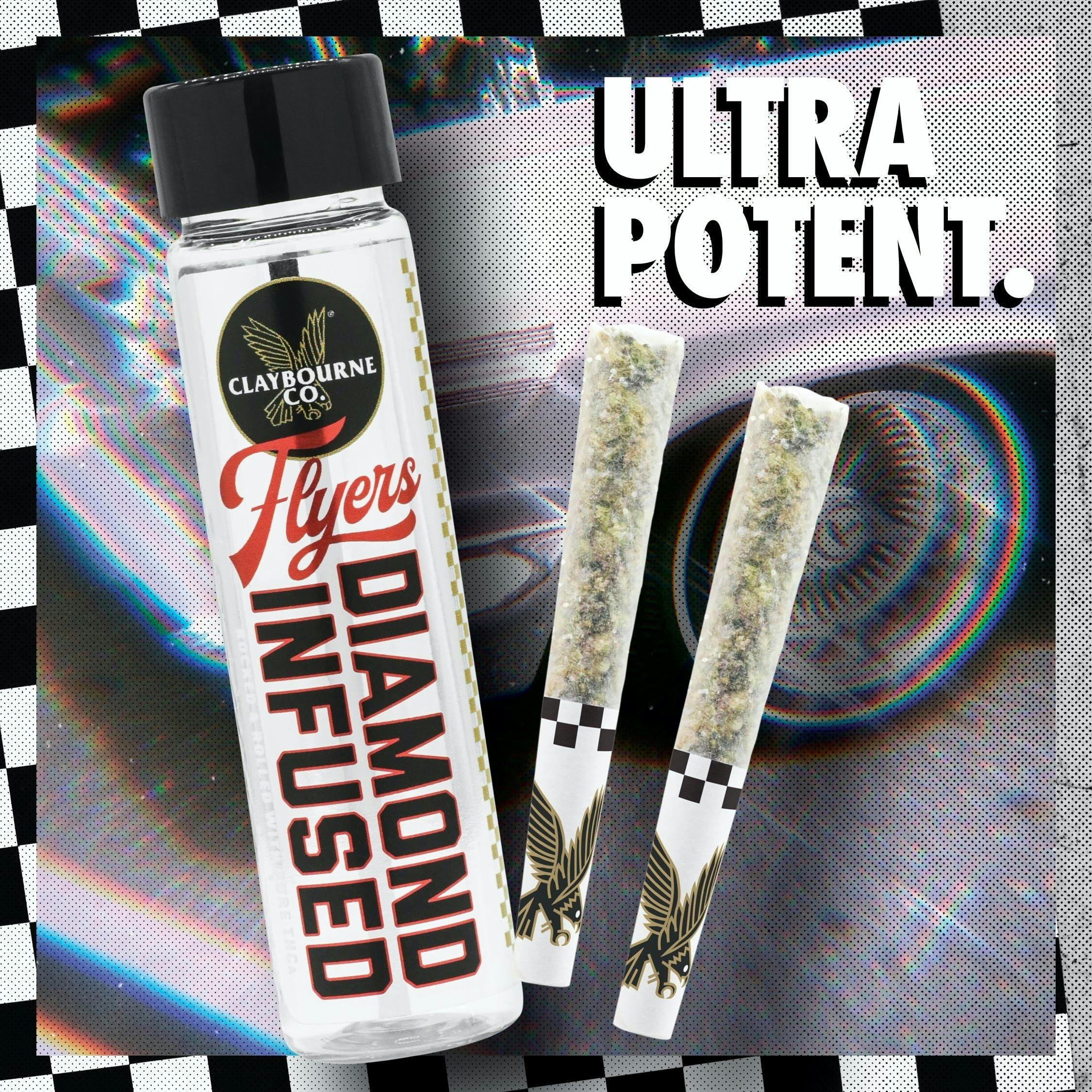 Claybourne Co. Blue Dream (1g) - Diamond Infused Flyers Pre-Rolls ...