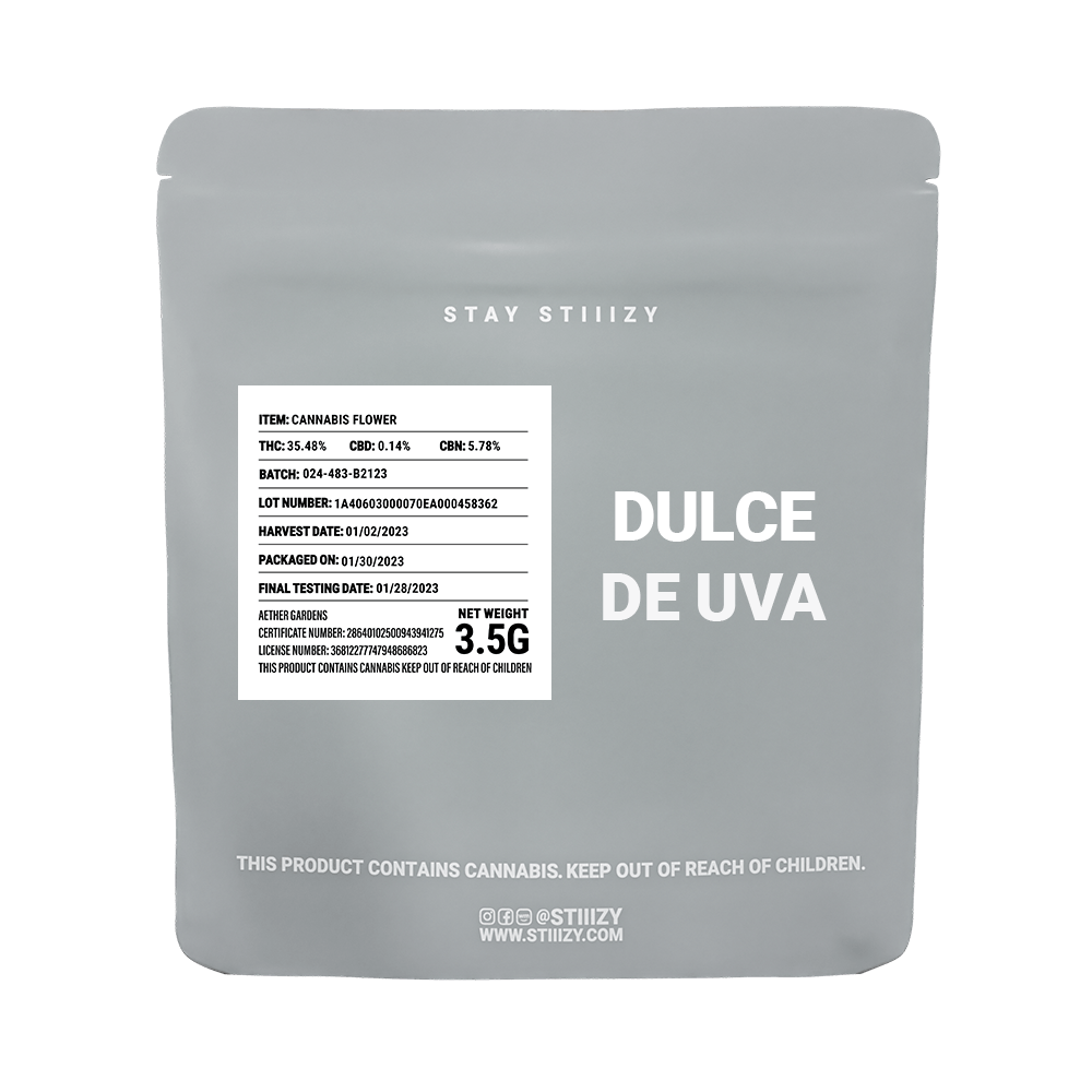 - DULCE DE UVA - 3.5G Grey Label Mylar - STIIIZY