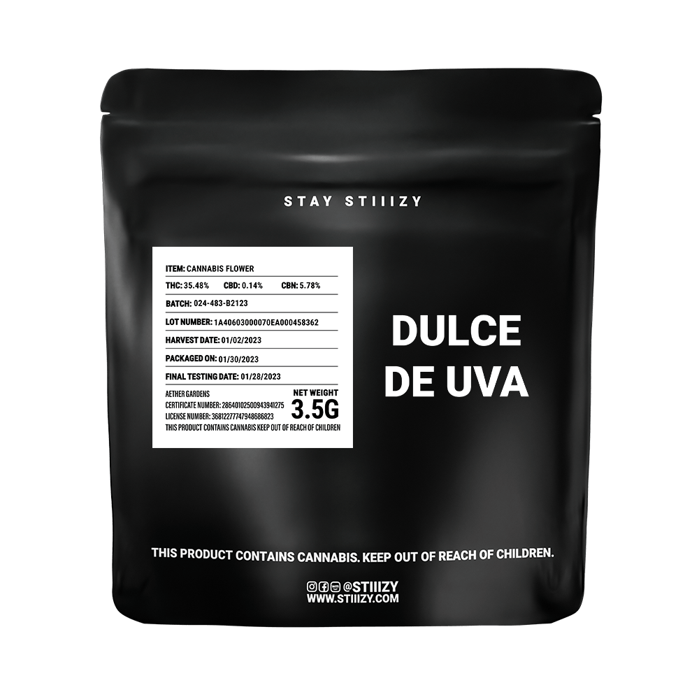 - DULCE DE UVA - 3.5G Black Label Mylar - STIIIZY