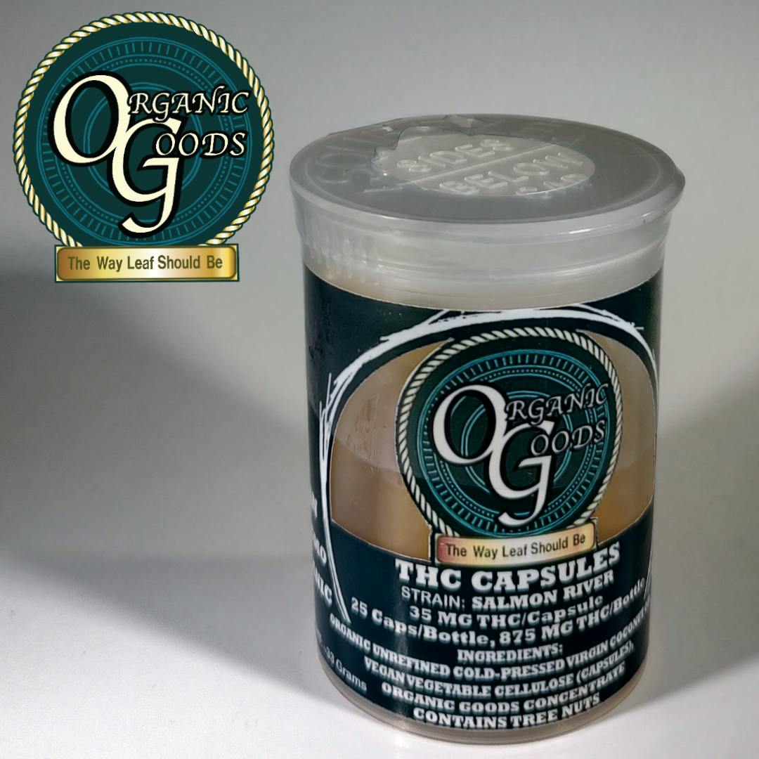 Organic Goods THC Capsules Salmon River 875 MG - Organic Goods