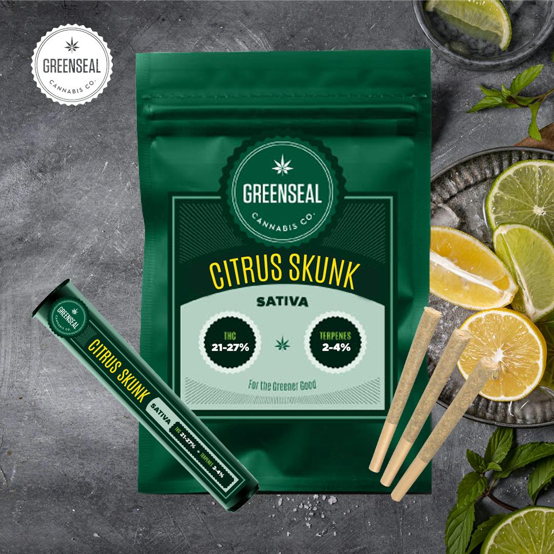 Citrus Skunk - 1x1g Pre-Roll - Northwest Territorires - GreenSeal ...