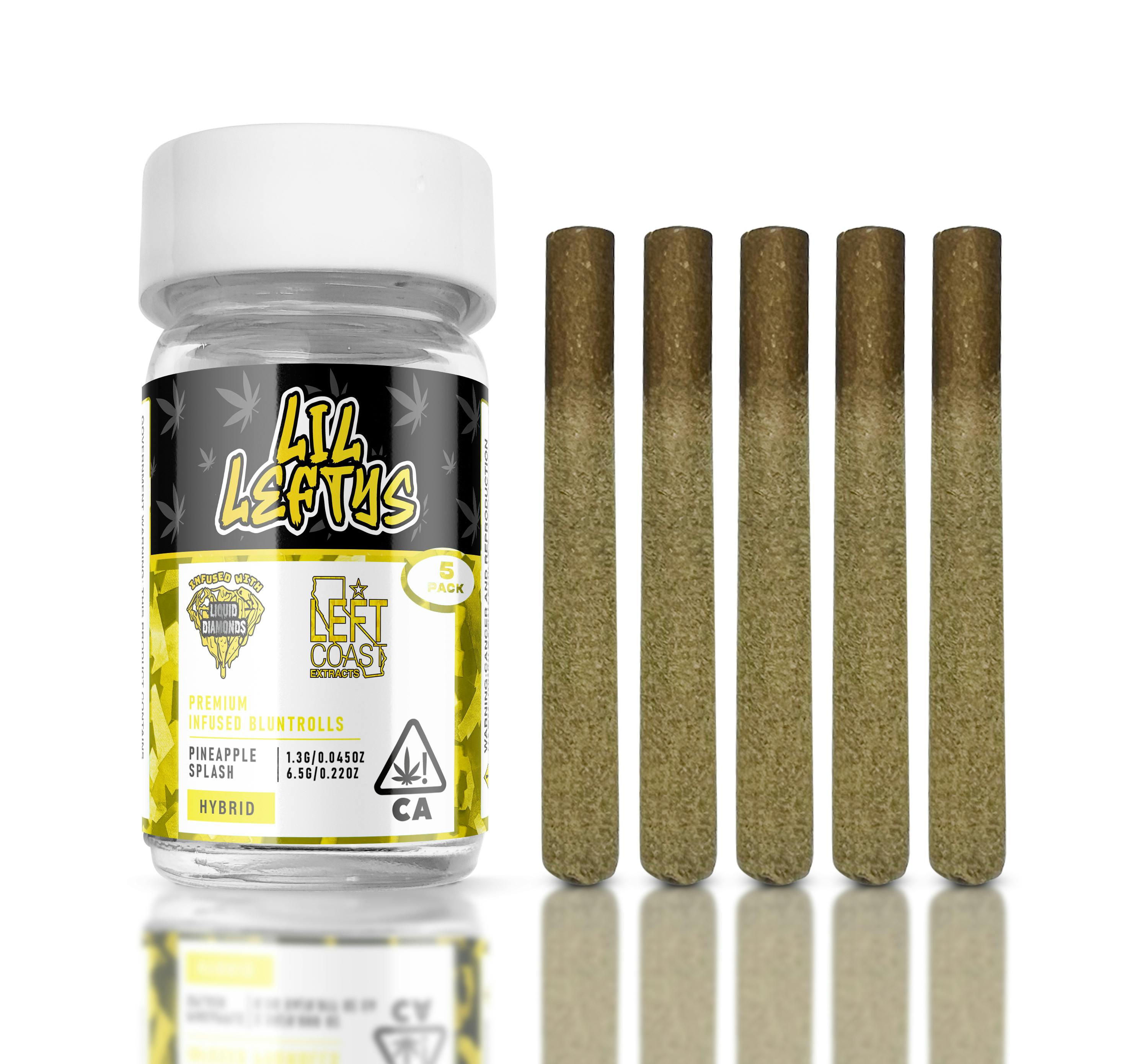 Lil Lefty's - MINI BLUNTS - Pineapple Splash - LEFT COAST