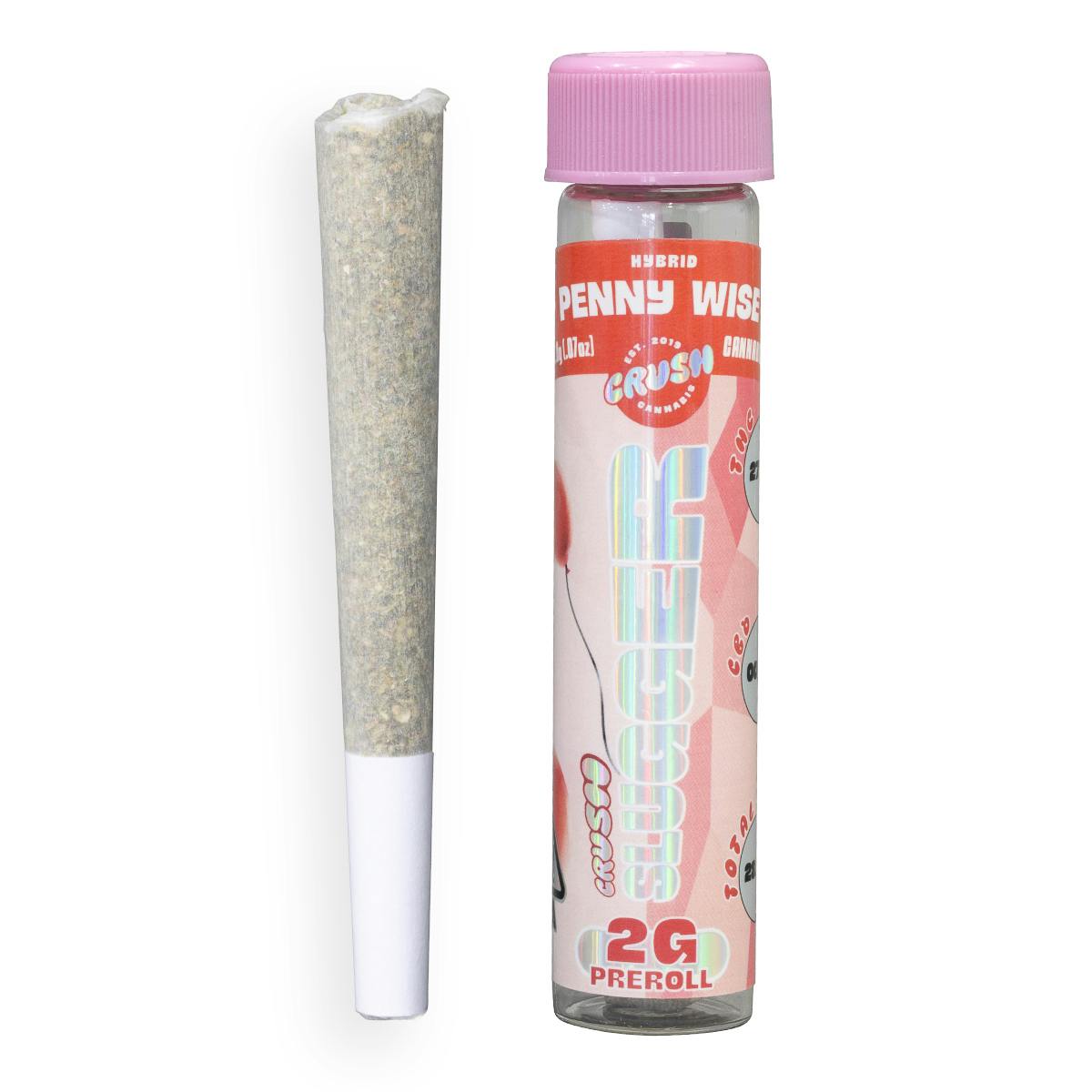 Crush Cannabis 2g Slugger - Penny Wise - Pre-Roll - Crush Cannabis
