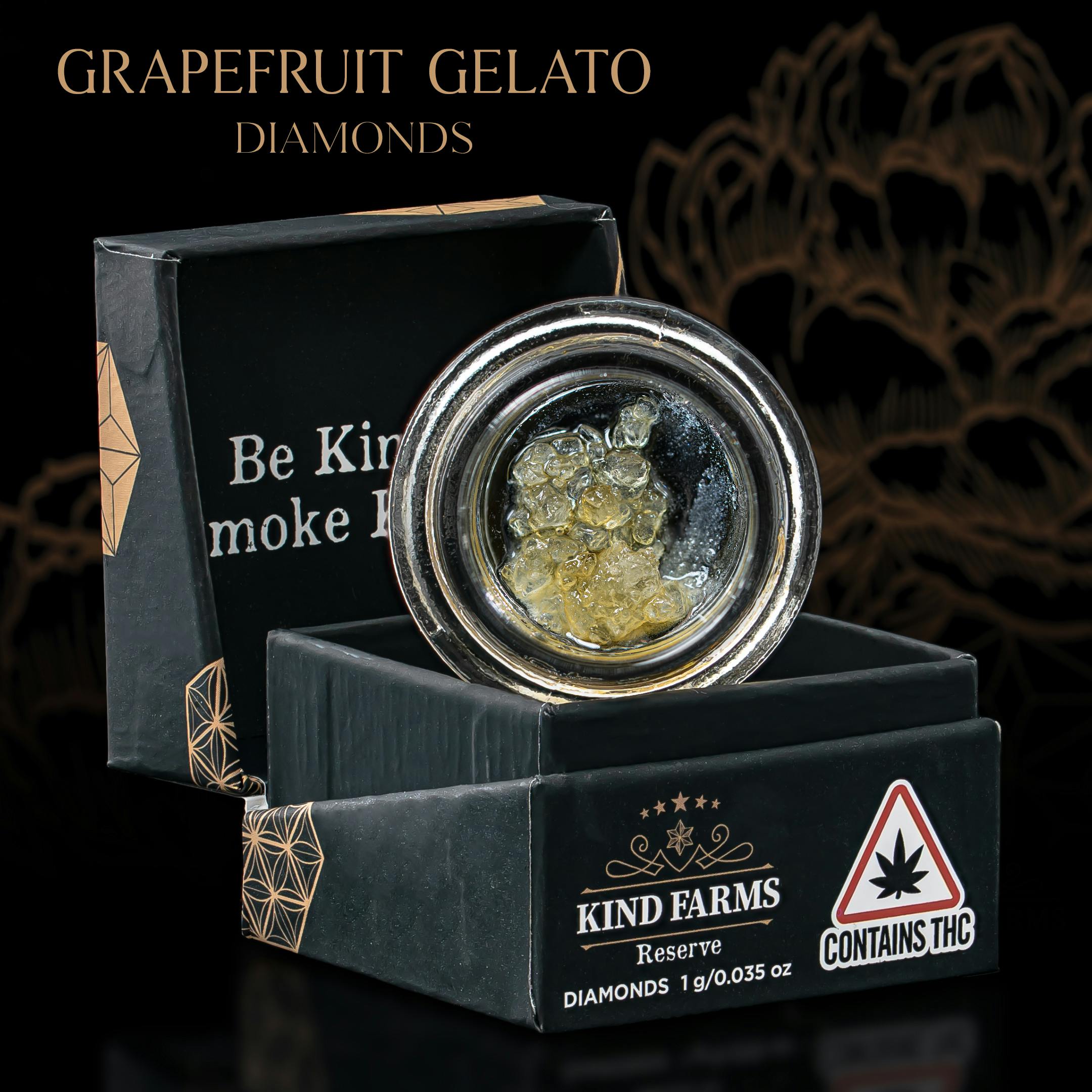 Grapefruit Gelato Live Diamonds and Sauce - Kind Farms Reserve - Kind ...