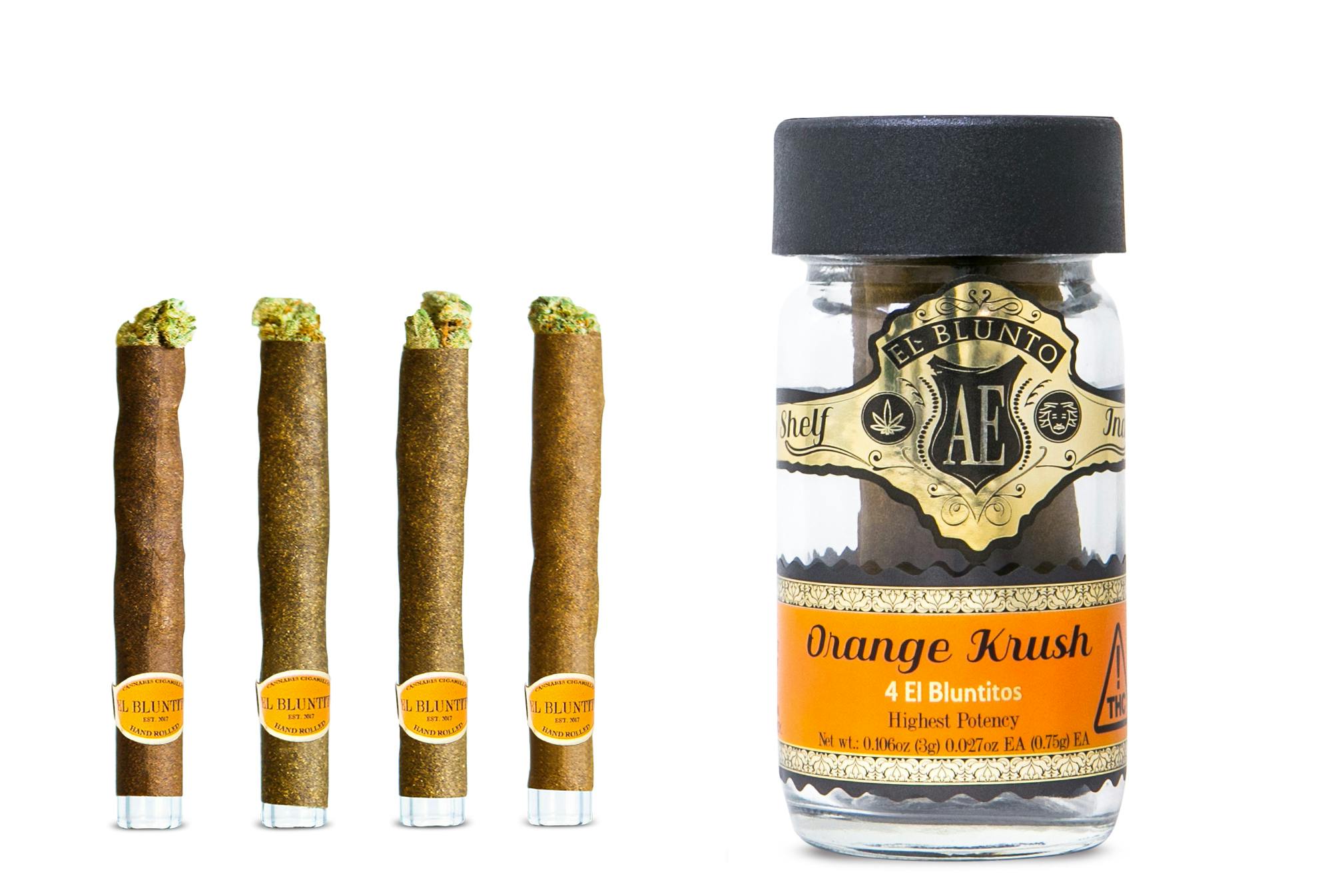 El Bluntito - 4-Pack - Orange Kush - 4 x .75G [Mini Blunt] - El Blunto ...