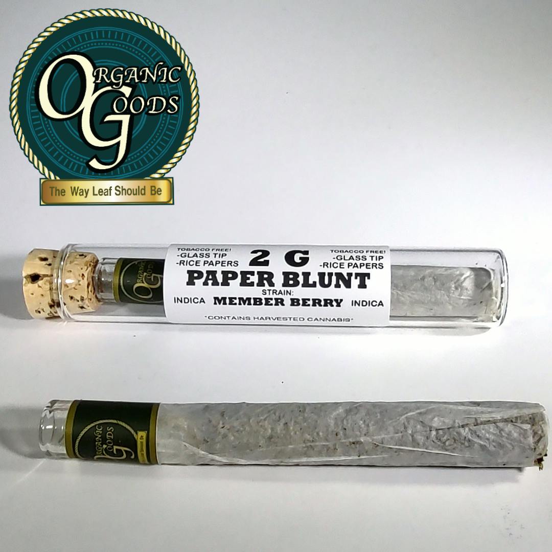 Organic Goods Paper Blunt Member Berry 2 G - Organic Goods