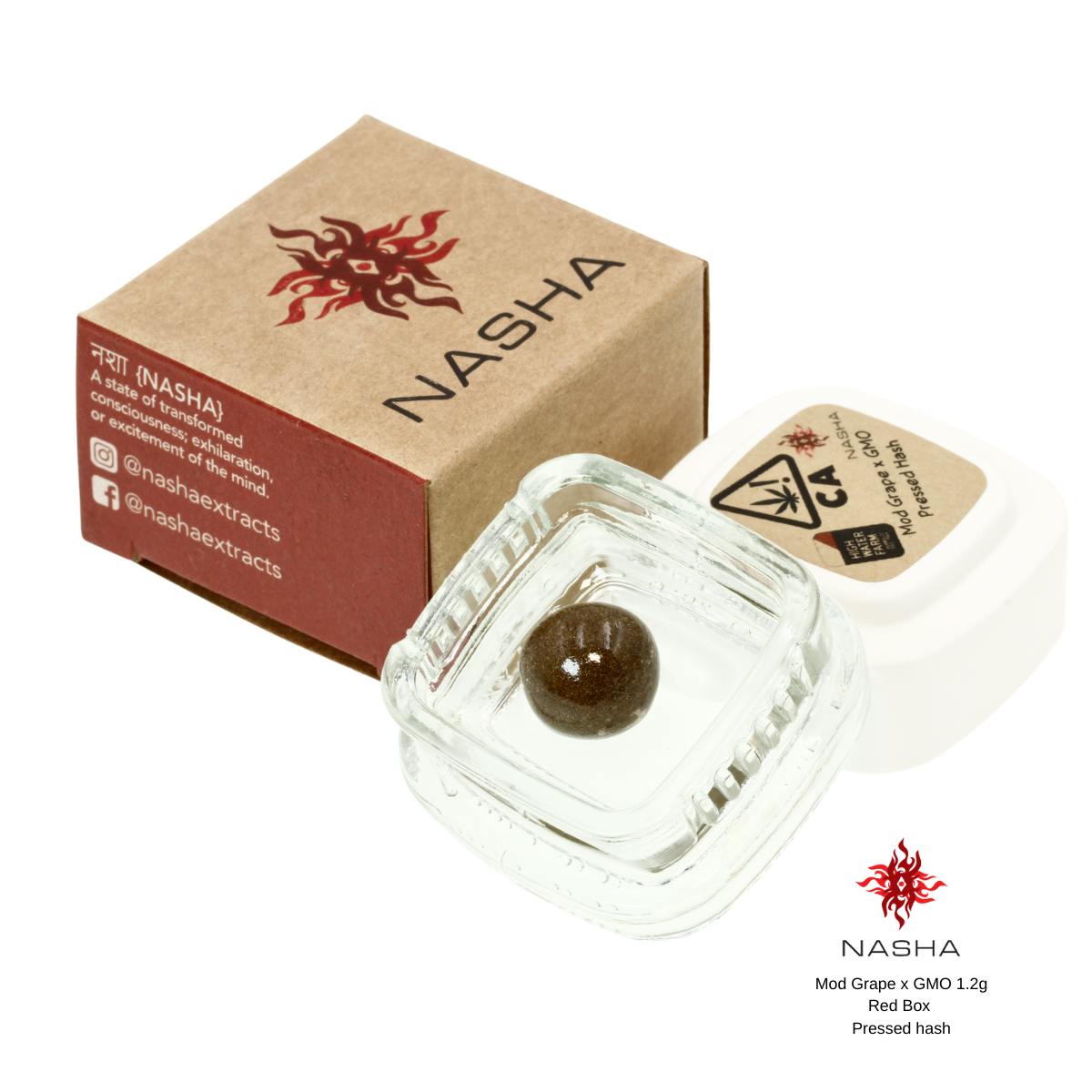 Mod Grape x GMO 1.2g Red Pressed Hash - NASHA