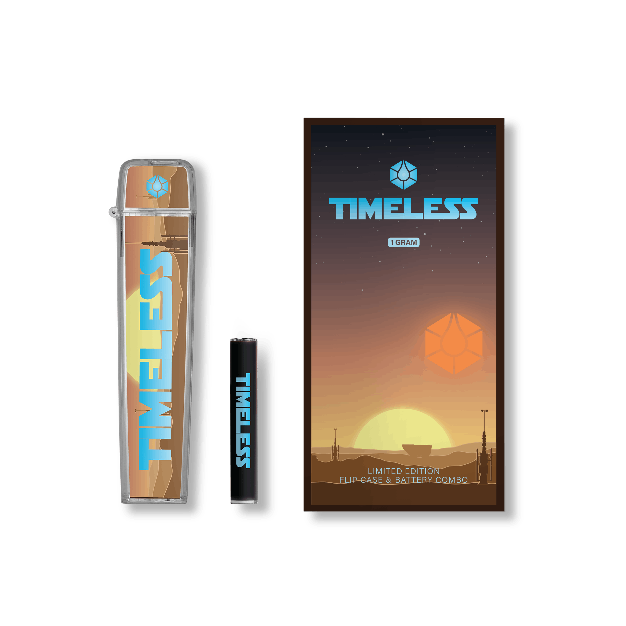 Timeless Vapes Timeless Jawa Kush Flip Case & Battery Combo (1000mg ... Timeless Vapes Timeless Jawa Kush Flip Case & Battery Combo (1000mg ...