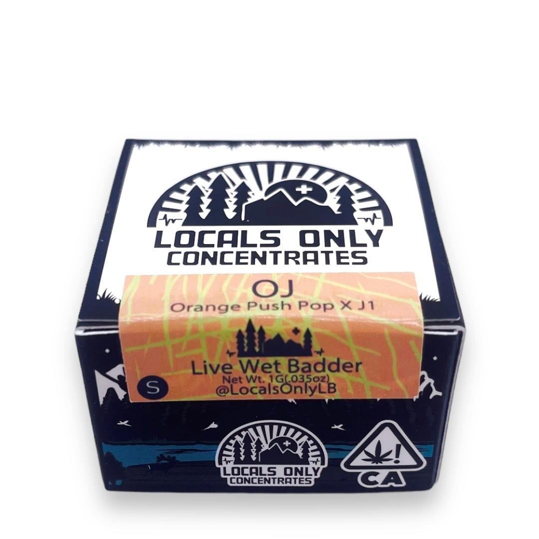OJ Live Wet Badder - Locals Only Concentrates