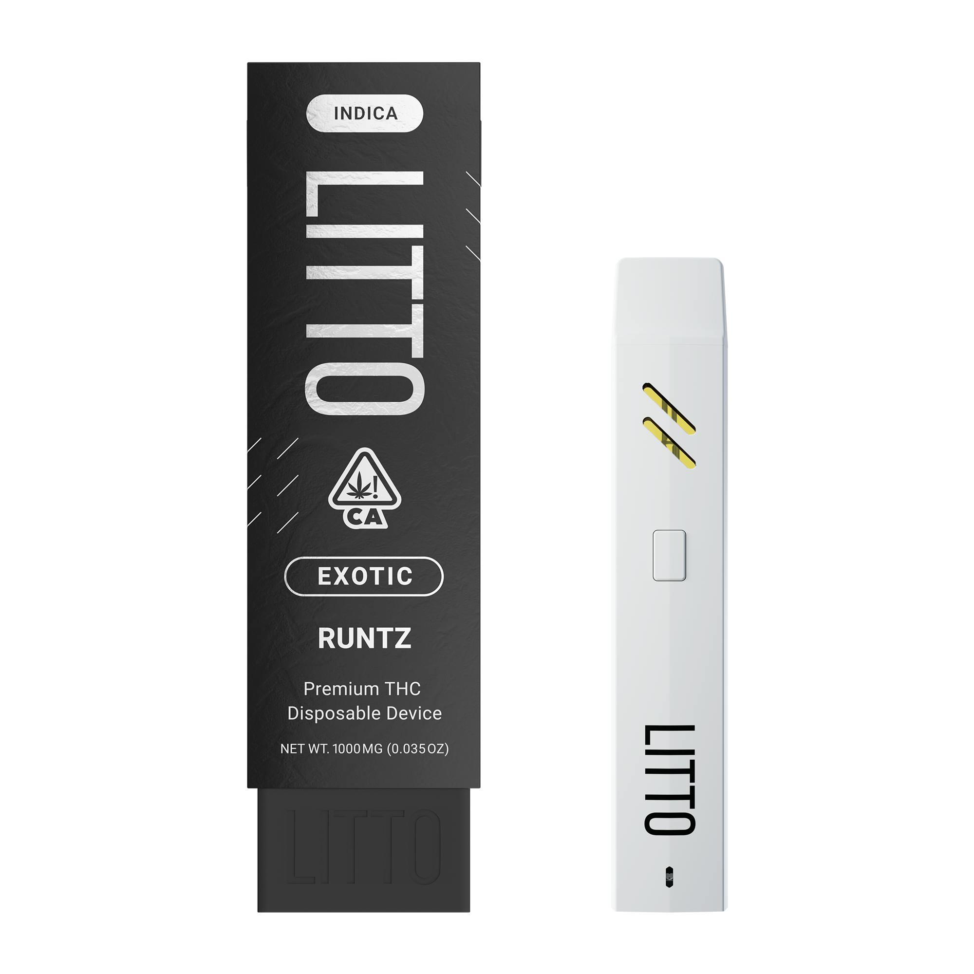 LITTO - Exotic Runtz - Premium All-In-One THC Vape Pen - 1G - LITTO LITTO - Exotic Runtz - Premium All-In-One THC Vape Pen - 1G - LITTO