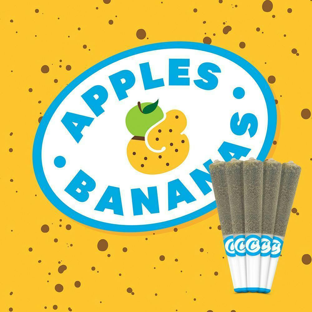 Cookies - 5 Pack Infused Pre Roll - Apples & Bananas - Cookies