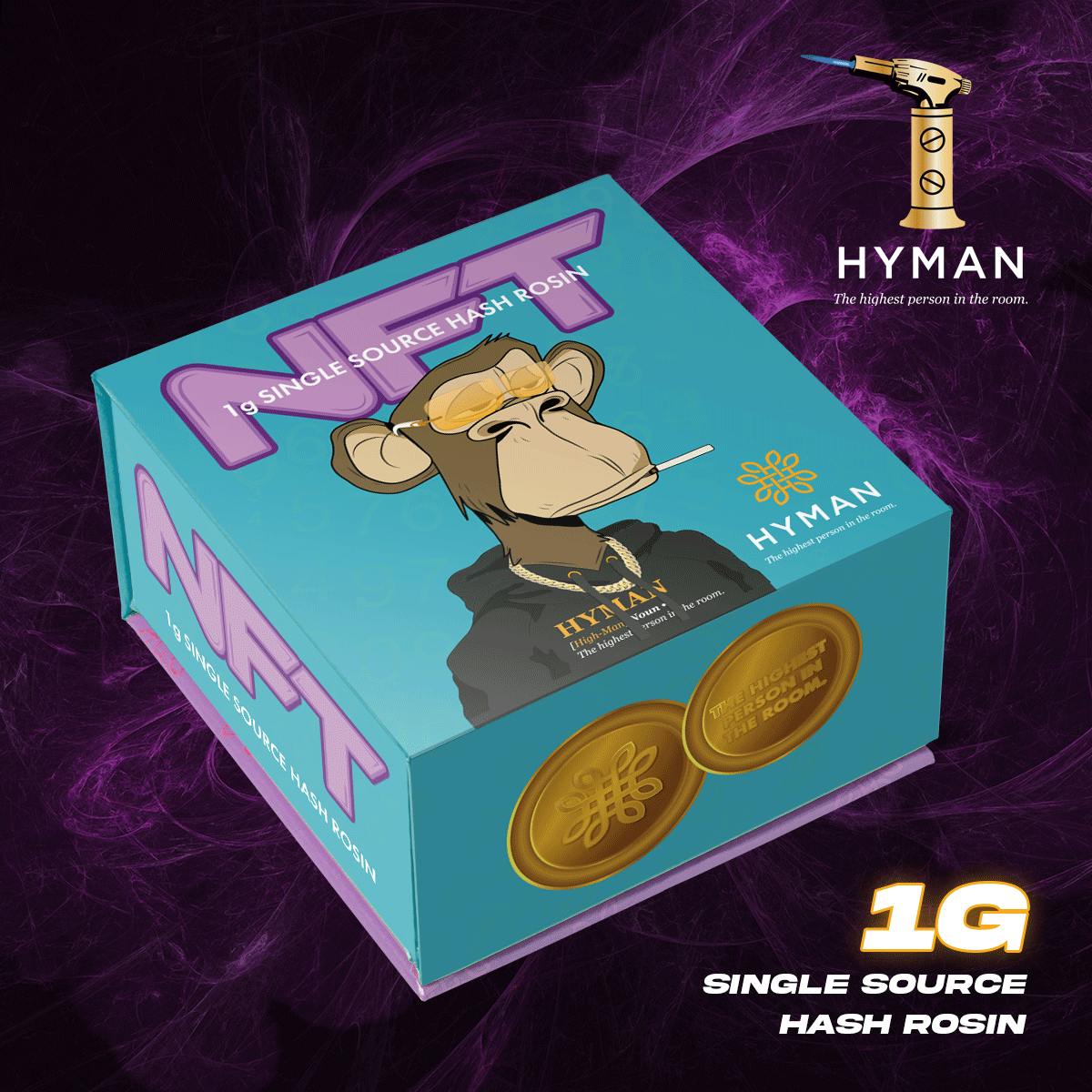 NFT | 1G Single Source Hash Rosin | HYMAN | MED - HYMAN