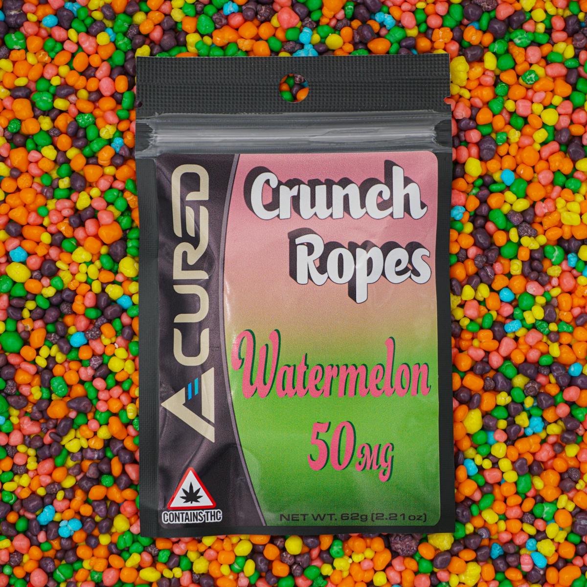 50mg Crunch Ropes - Watermelon - Cured