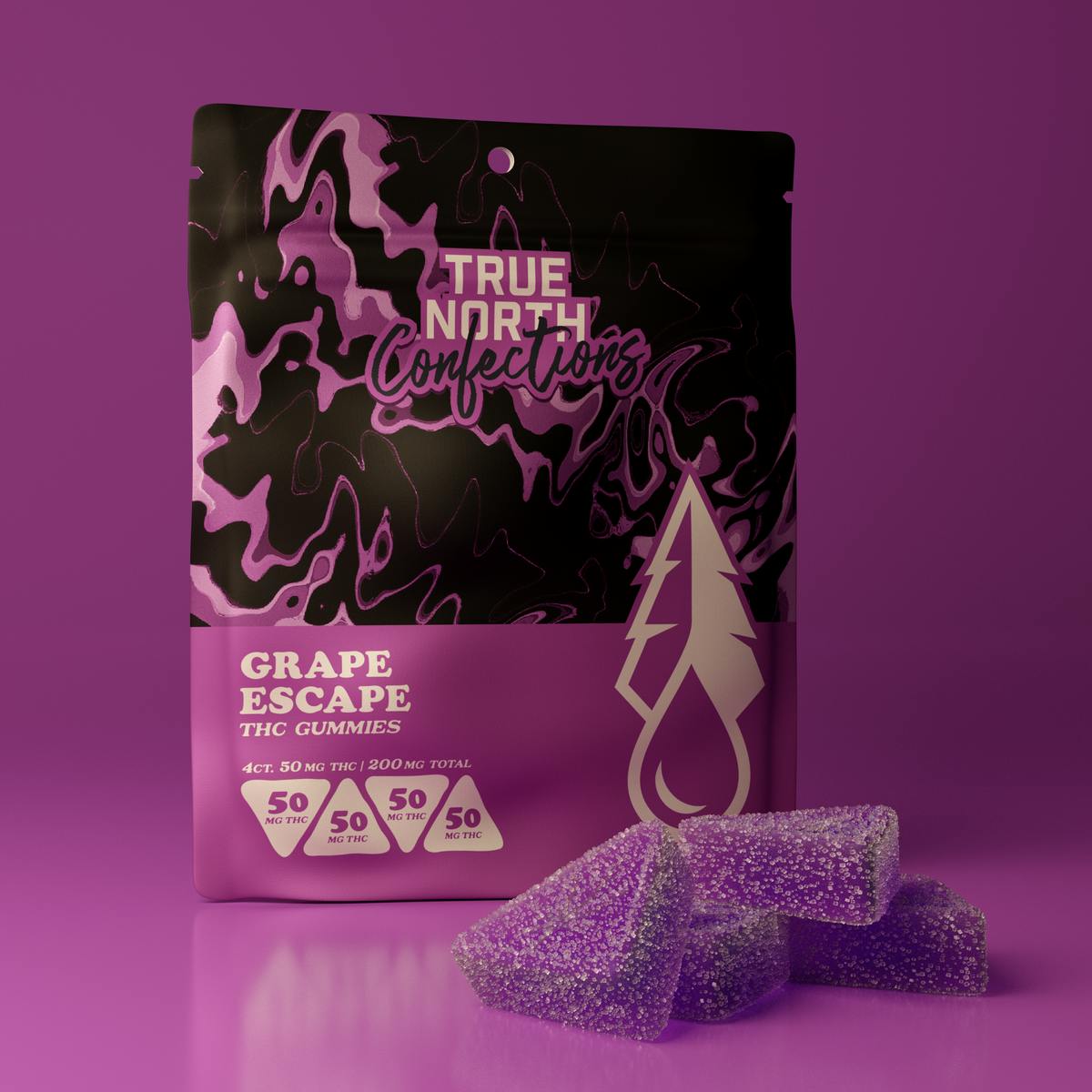 *NEW* True North Collective: Grape Escape Gummies 200mg - True North ...
