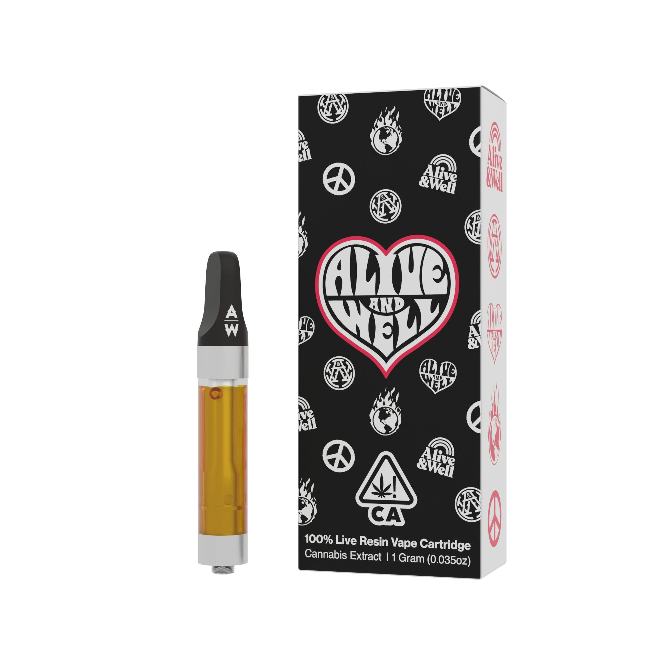 Alive & Well Watermelon Dreamz 100% Live Resin Vape Cartridge | Weedmaps