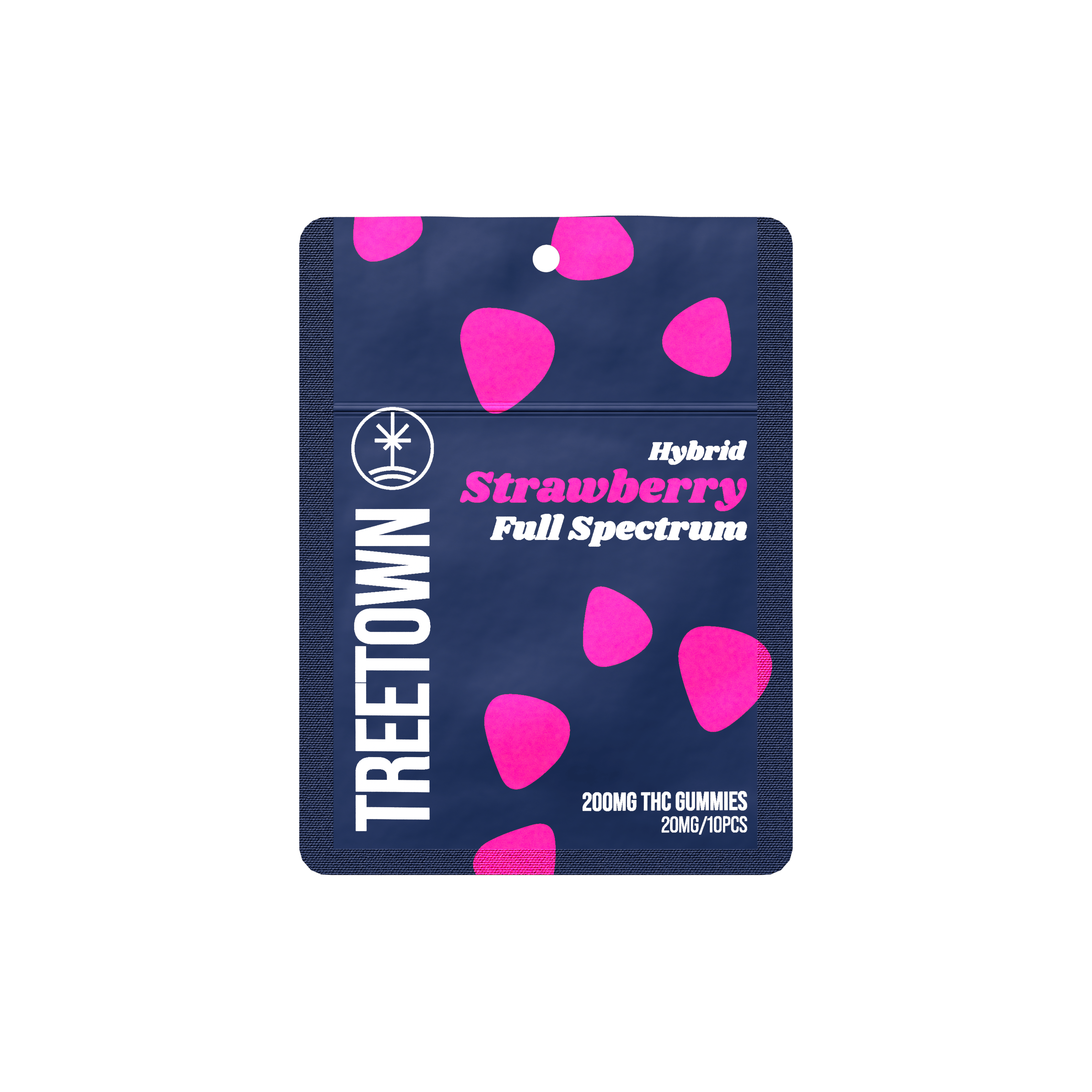 Strawberry - Full Spectrum Gummies - 10 units x 20mg THC (200 mg ...
