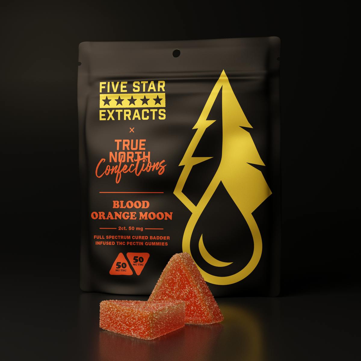 *NEW* Five Star x True North: Blood Orange Moon Gummies 100mg - True ...