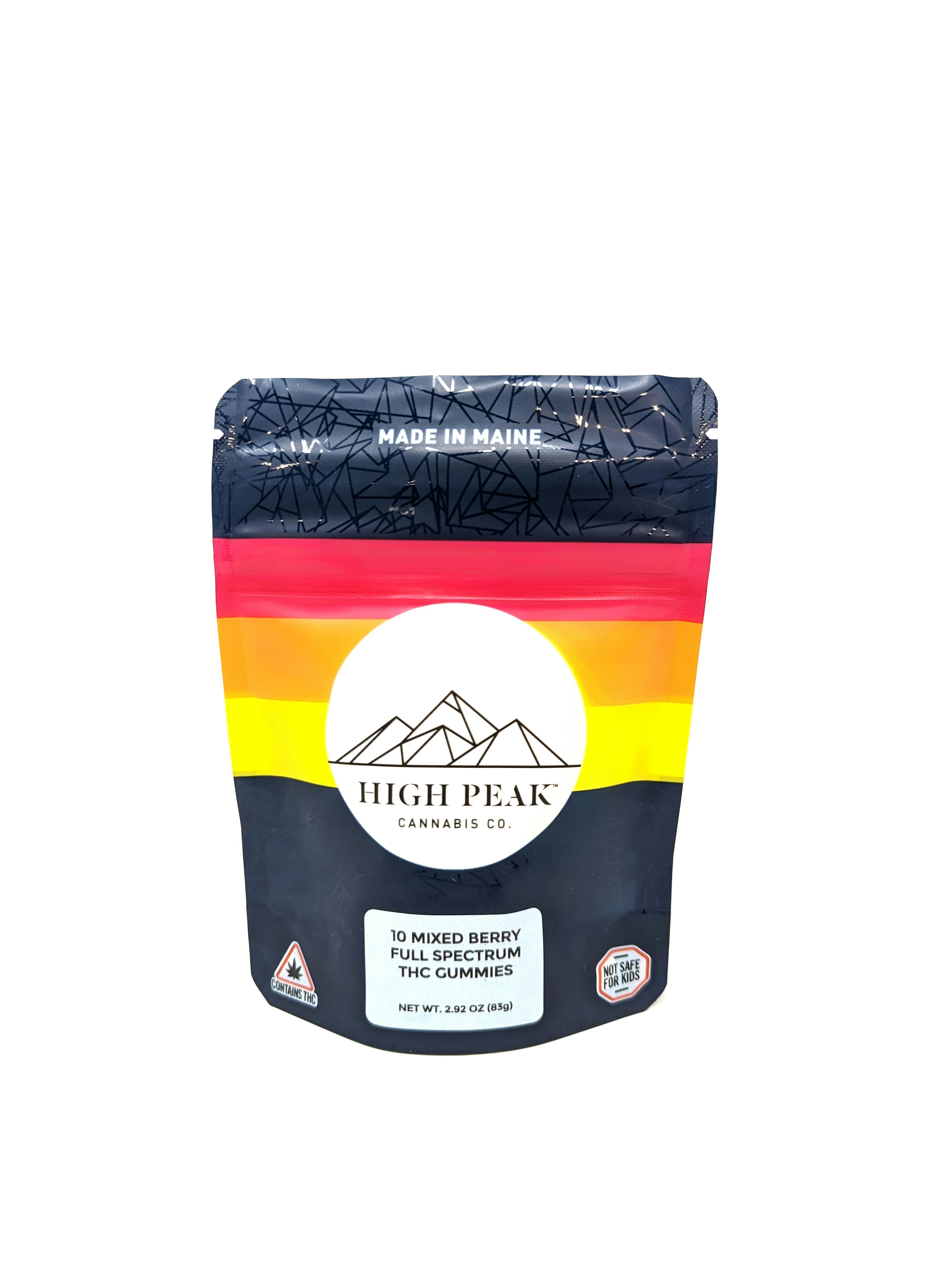High Peak Cannabis Co. | Mixed Berry Gummies - Vegan - Recreational ...