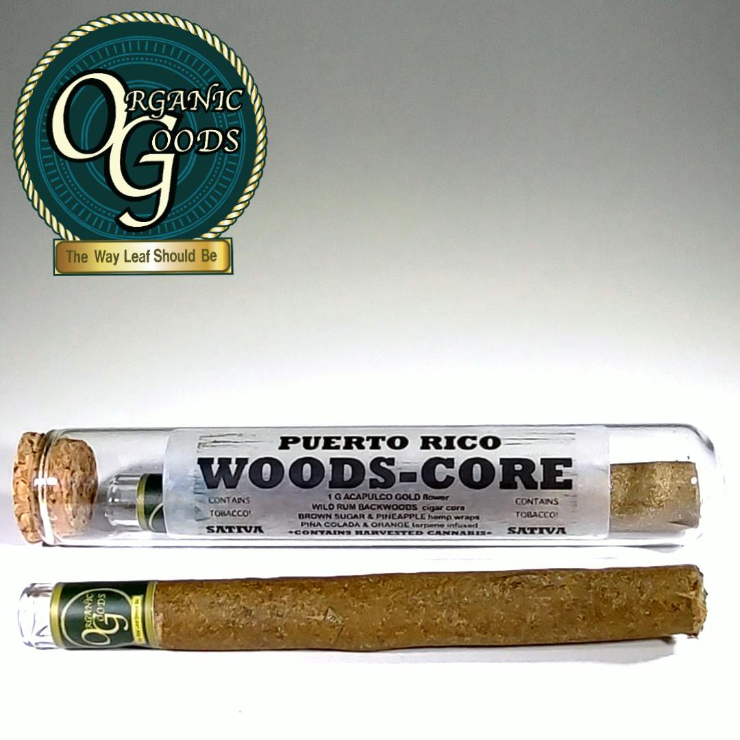 Organic Goods Organic Goods Woods-Core Blunt W/ Terps Puerto Rico 1 G ...