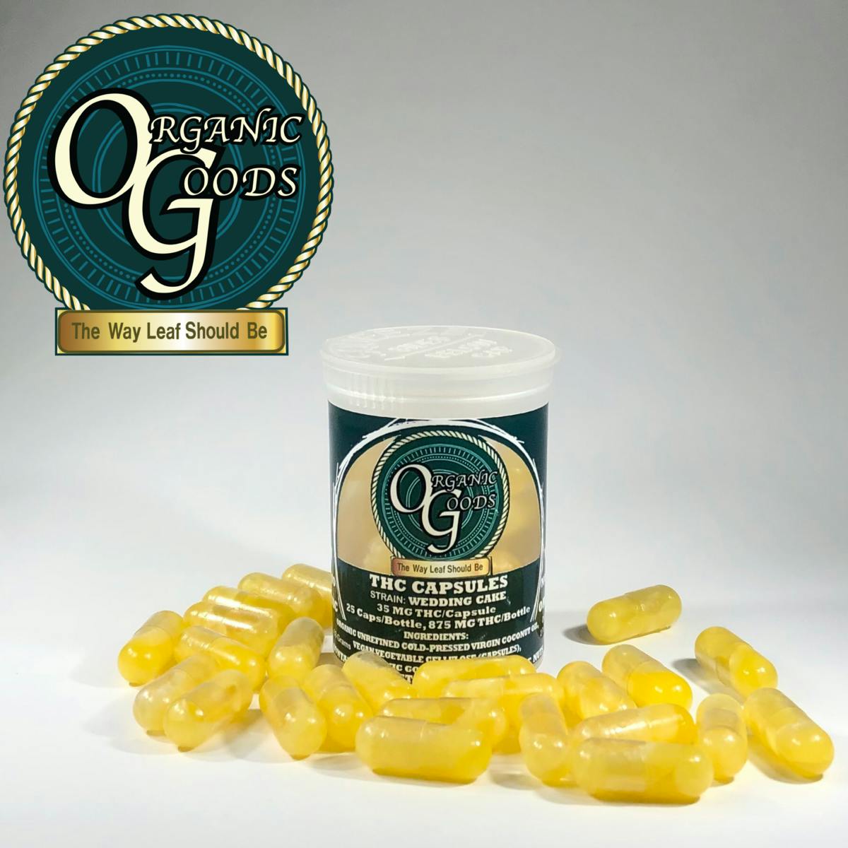 Organic Goods THC Capsules Wedding Cake 875 MG - Organic Goods