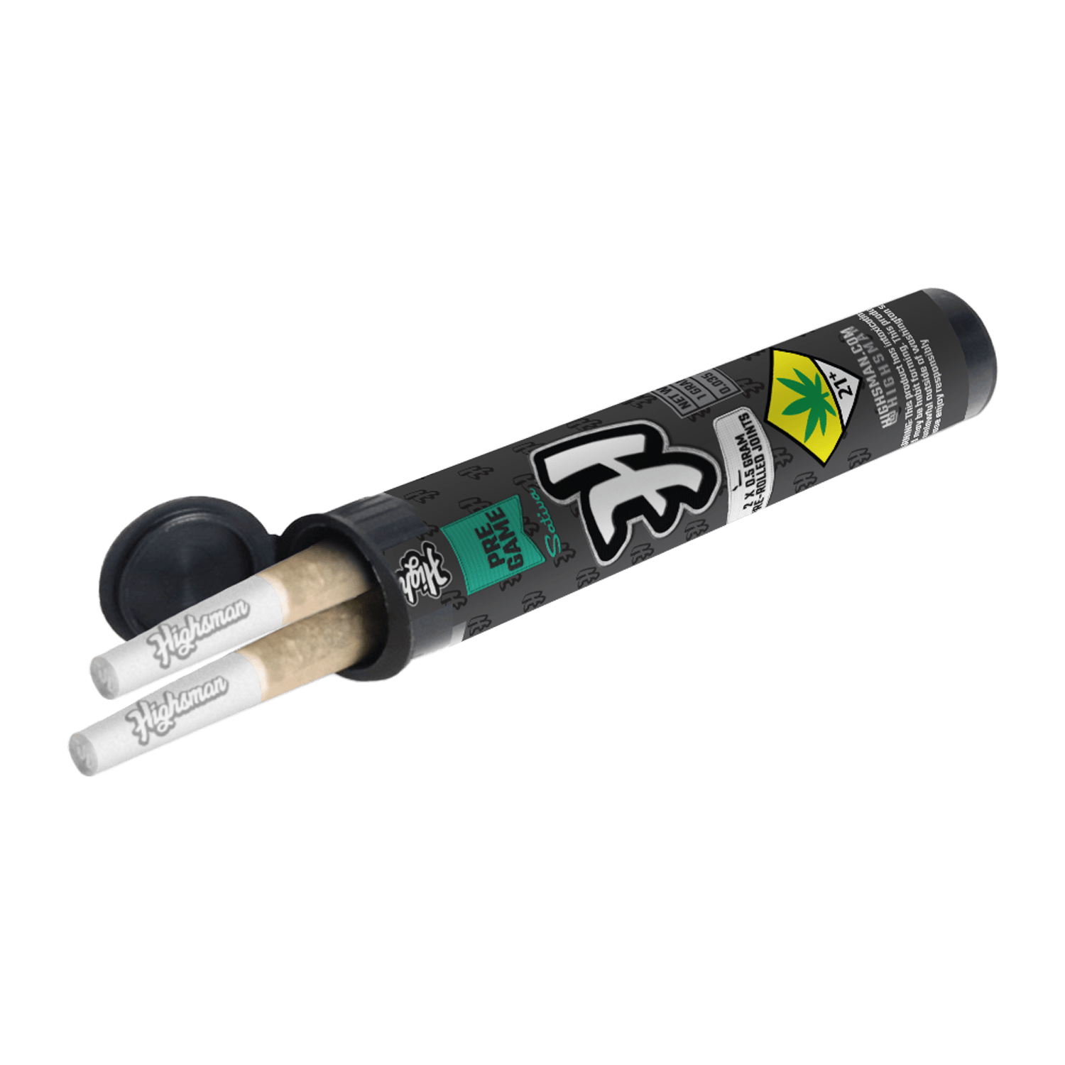 Pregame (Sativa) - OJ Buhner - Infused Pre Rolls 1 Gram Total - Highsman