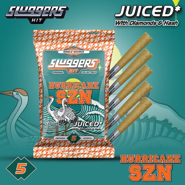 Sluggers - Infused Prerolls - 3.5g 5pk - Hurricane SZN - Sluggers Hit