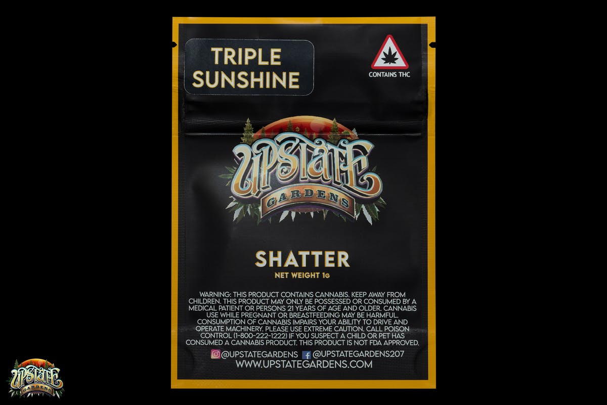 Shatter: 1g - Triple Sunshine - CRC - Upstate Gardens