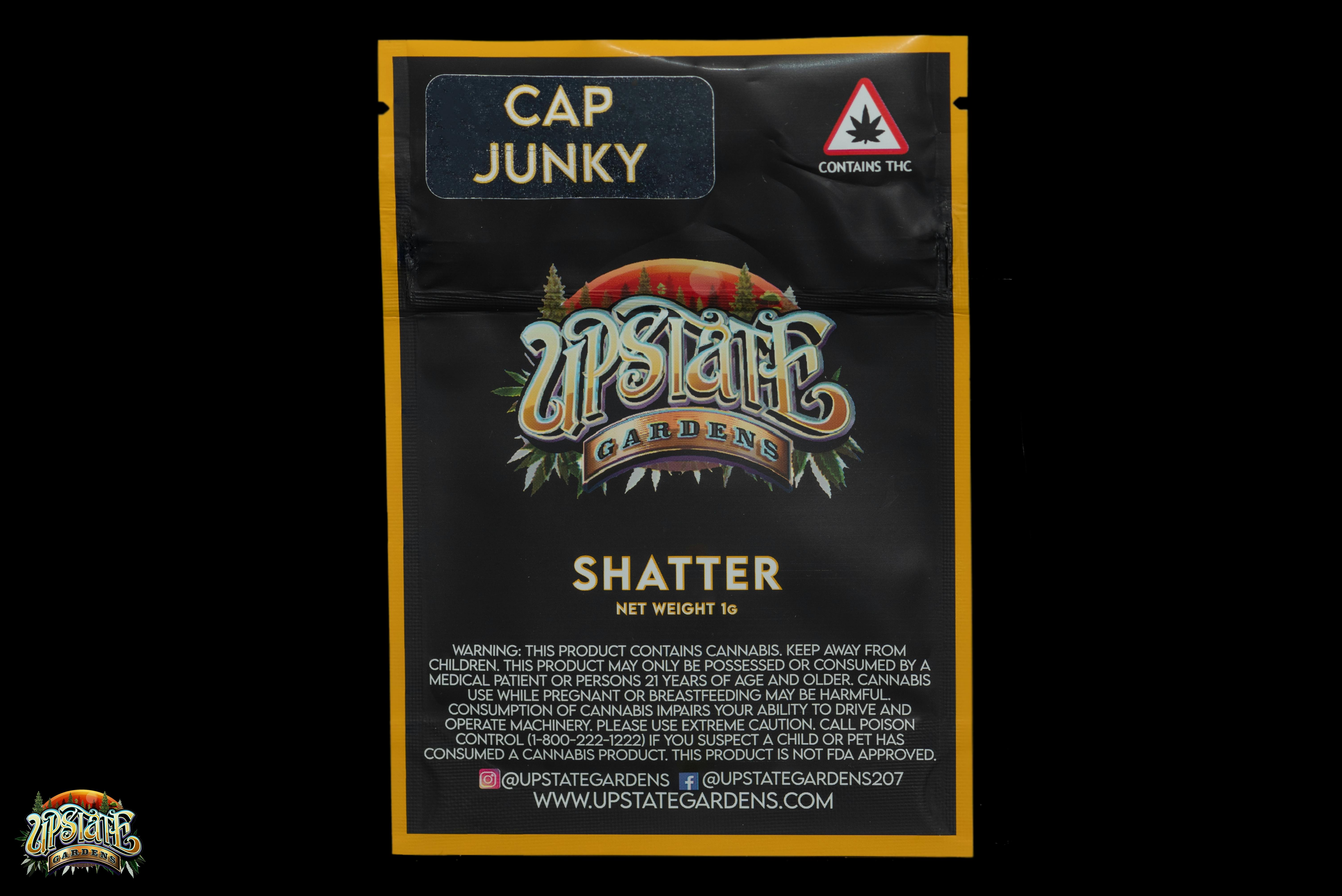 Shatter: 1g - Cap Junky - CRC - Upstate Gardens