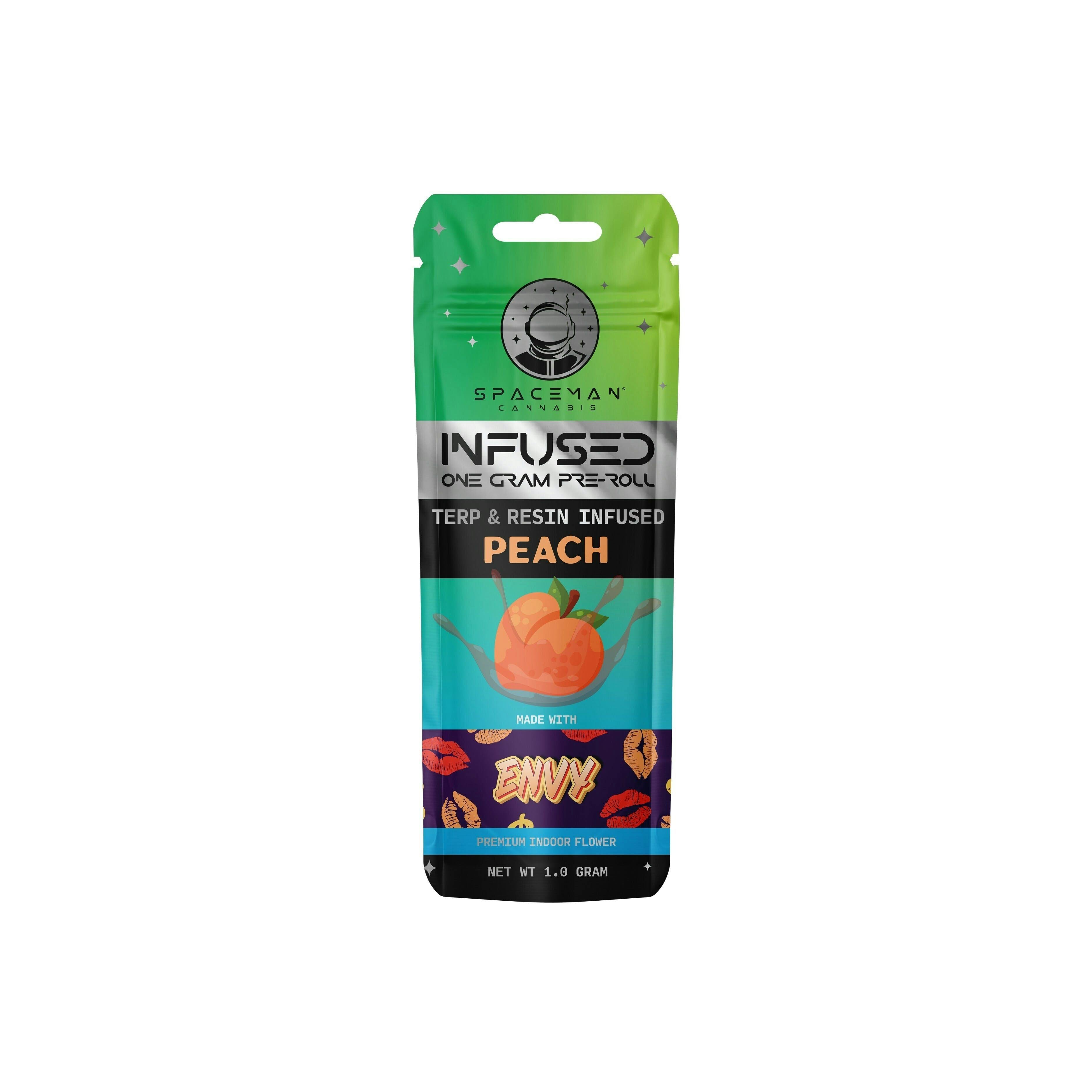 Spaceman - 1g Terp & Resin Infused Pre-Roll - Peach + Envy - Spaceman ...