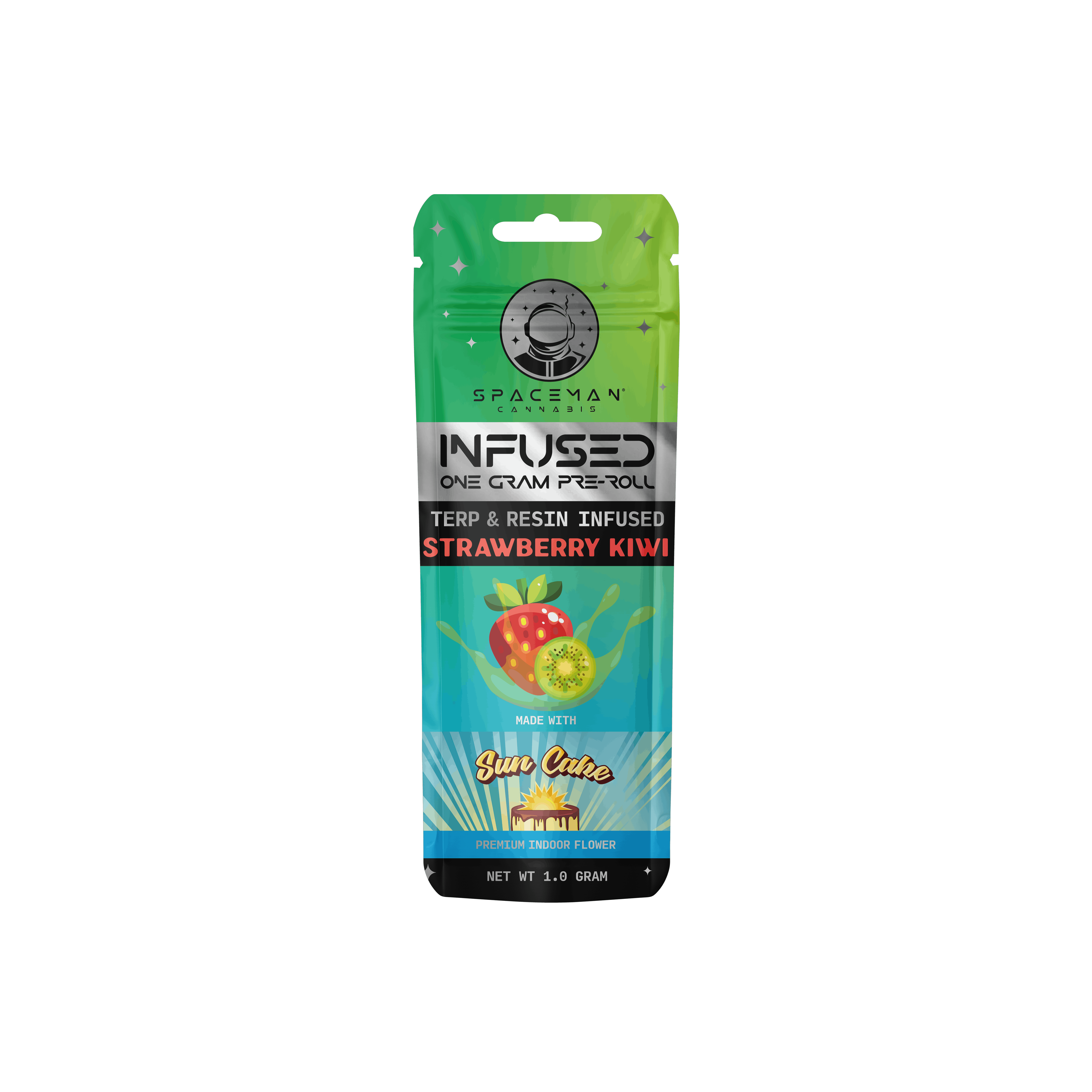 Spaceman - 1g Terp & Resin Infused Pre-Roll - Strawberry + Sun Cake ...