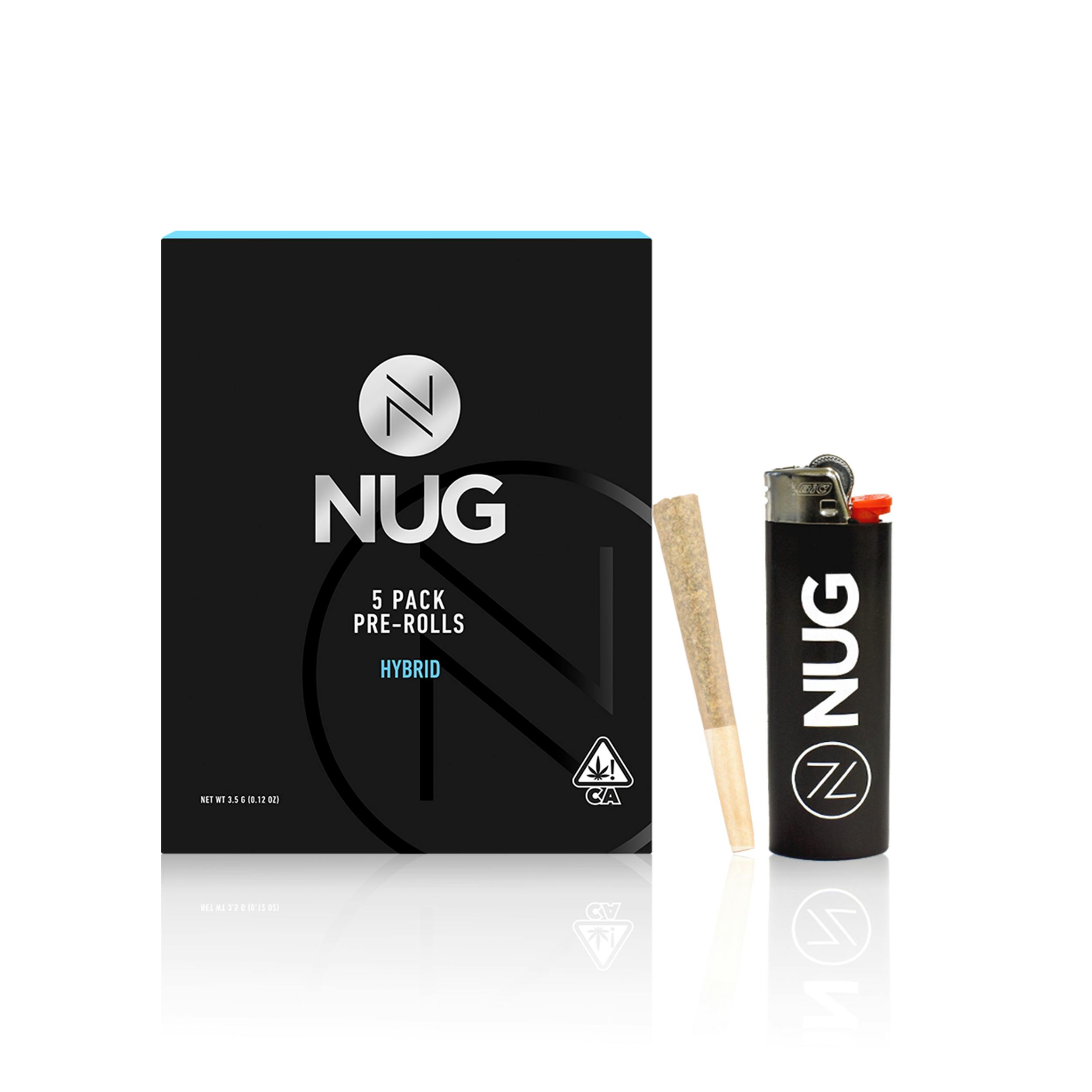 NUG Preroll 5pk w/Lighter - White Runtz - NUG