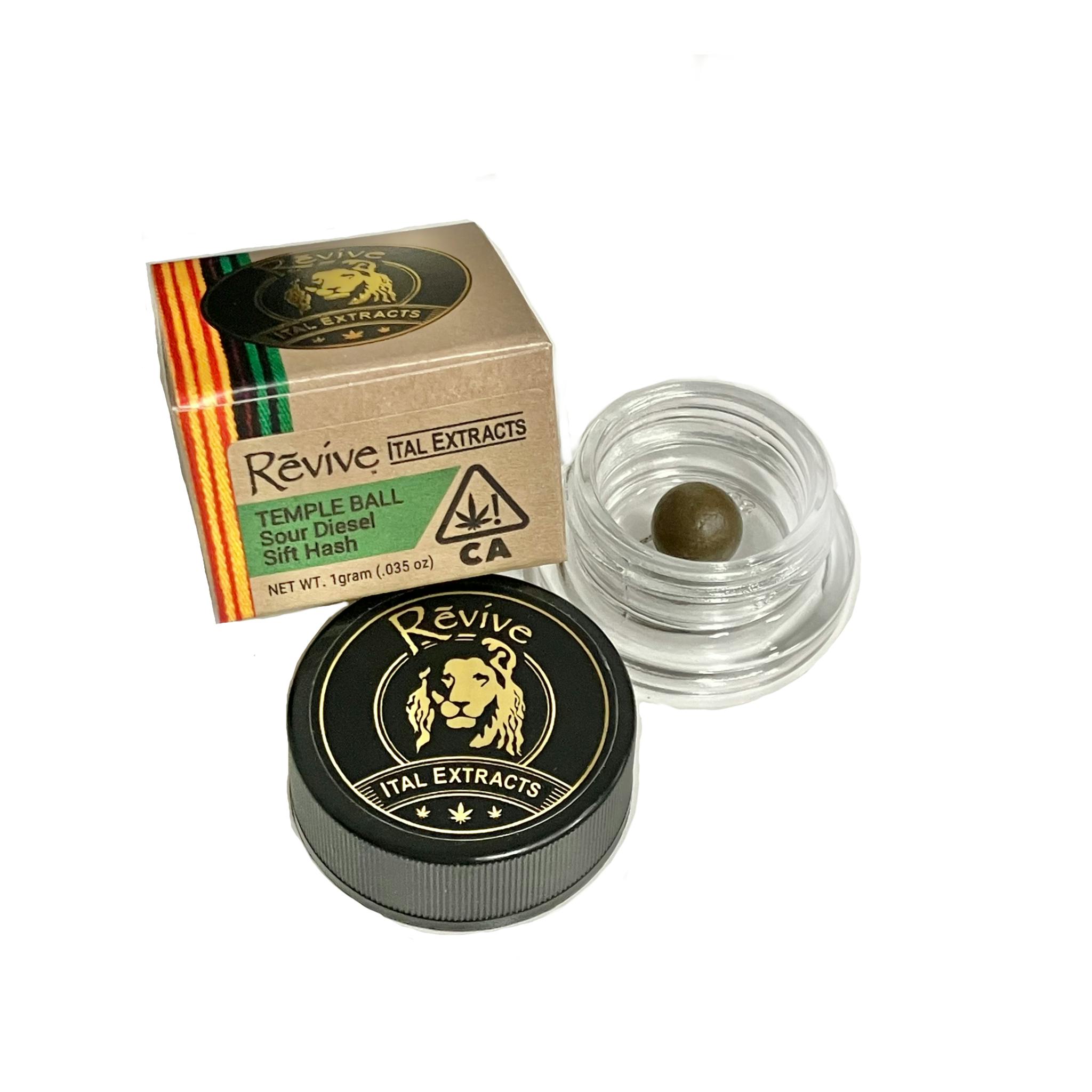 Temple Ball - Sour Diesel Sift Hash - Revive Pure Life